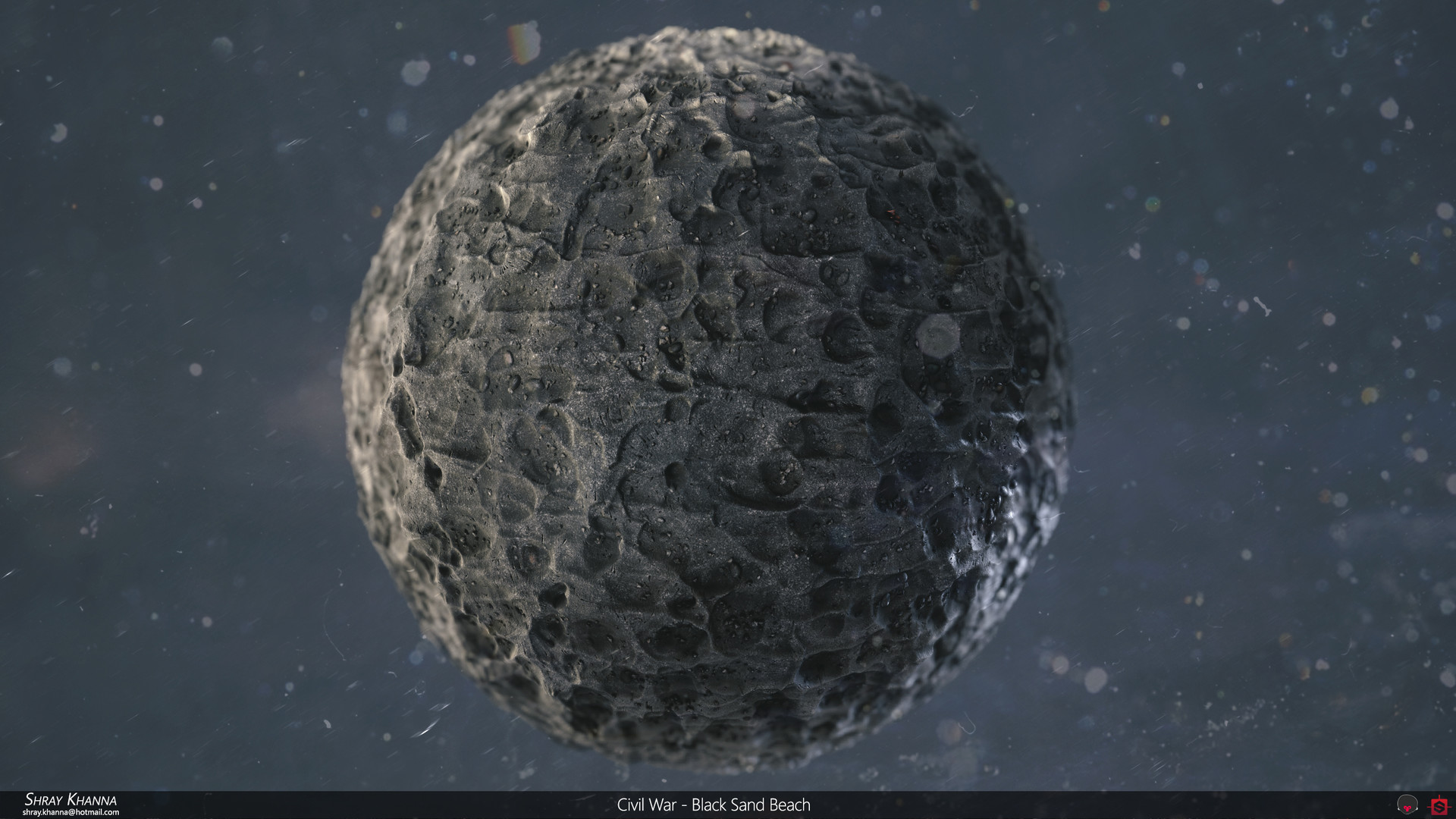 Art of Shray Khanna - Black Sand Beach I Material Study I Civil War