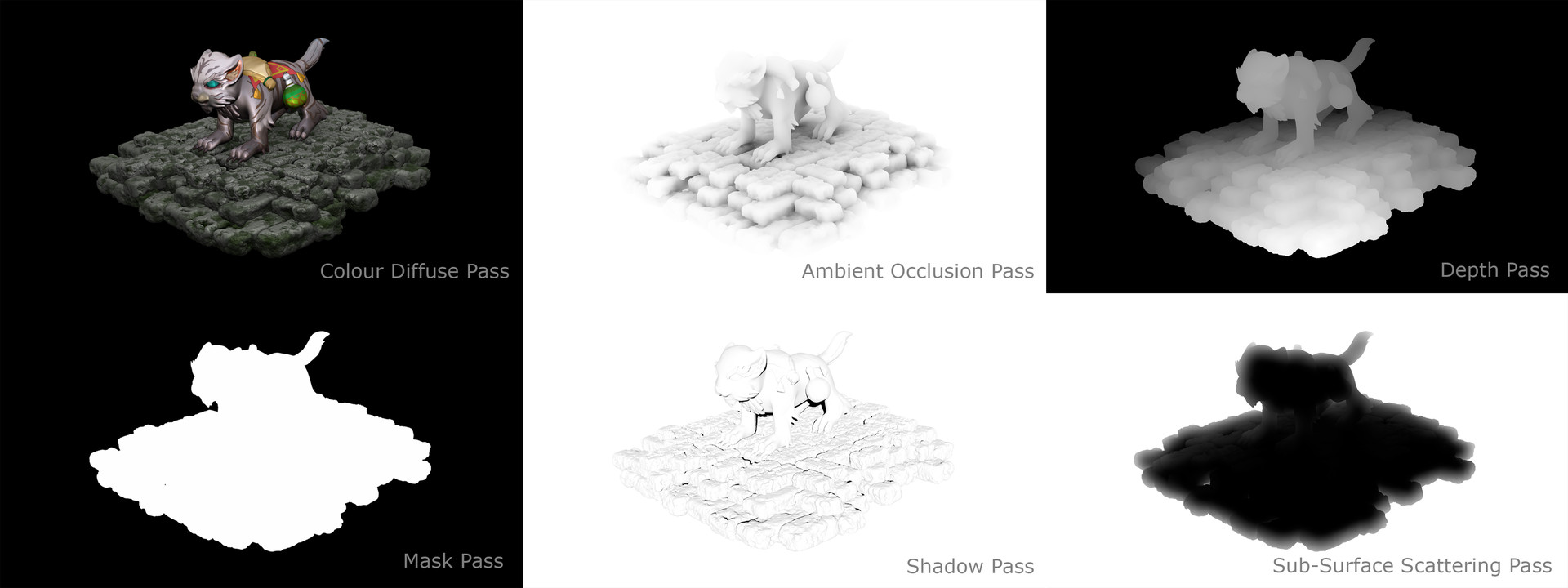 Lau Hoe In - My Baekho Creature Digital Sculpt Renders and Breakdown