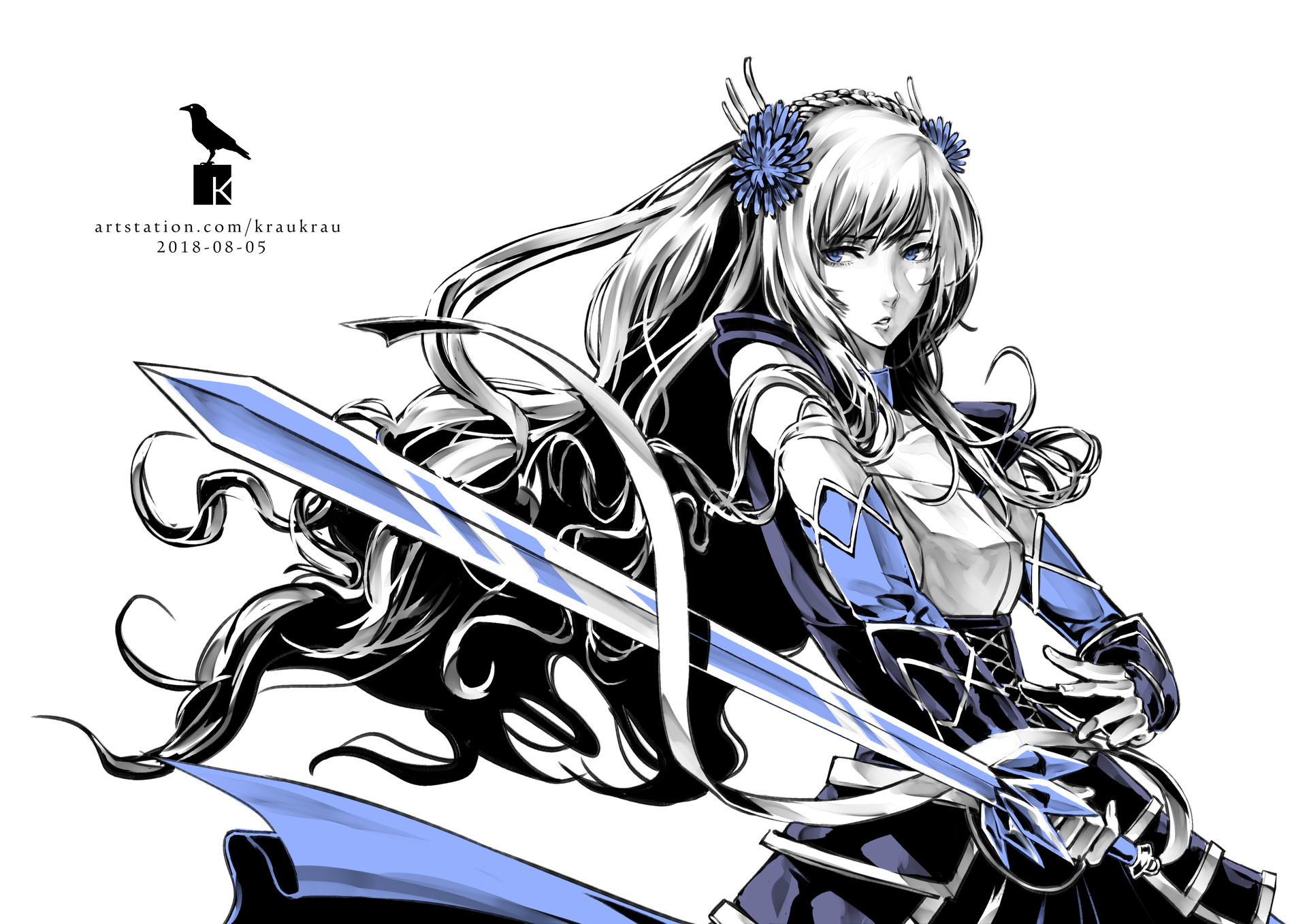 ArtStation - Limited Palette Commission #8 - Shirayuki