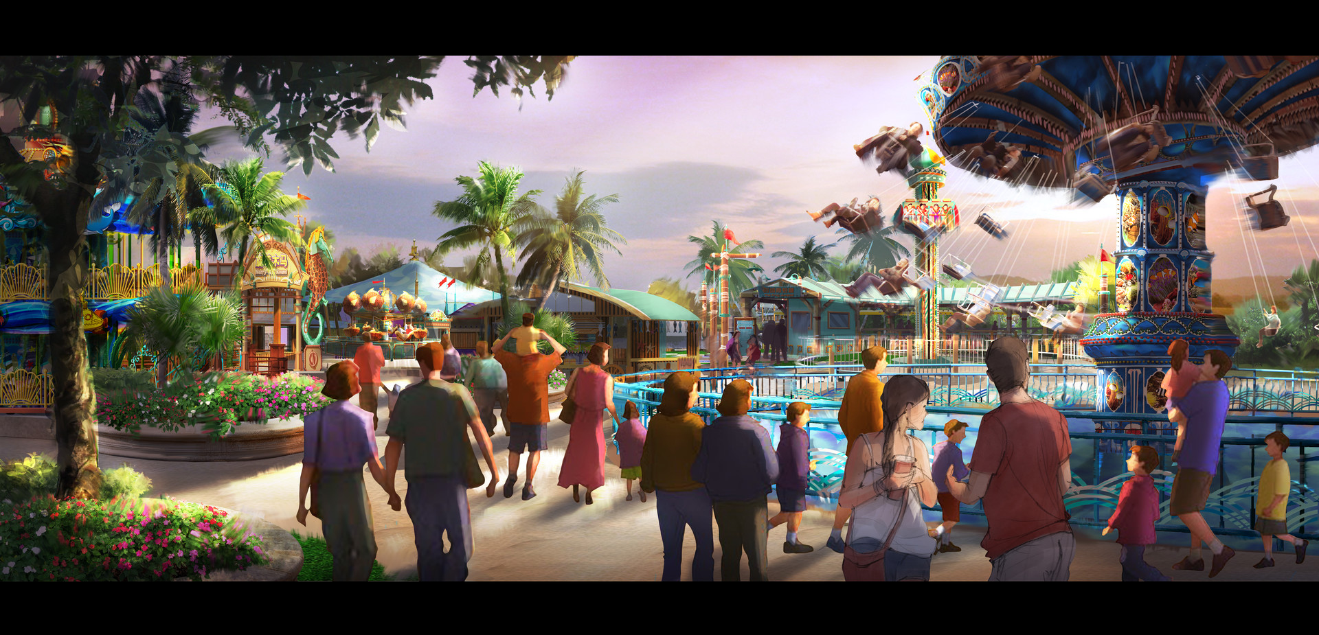 ArtStation - theme park concept