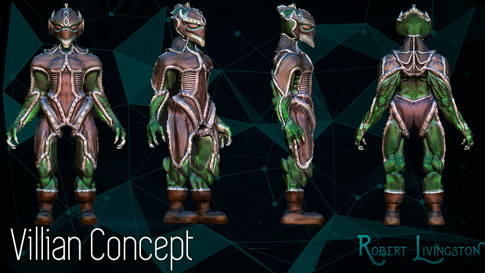 ArtStation - Villian Character Design 3D - Concept