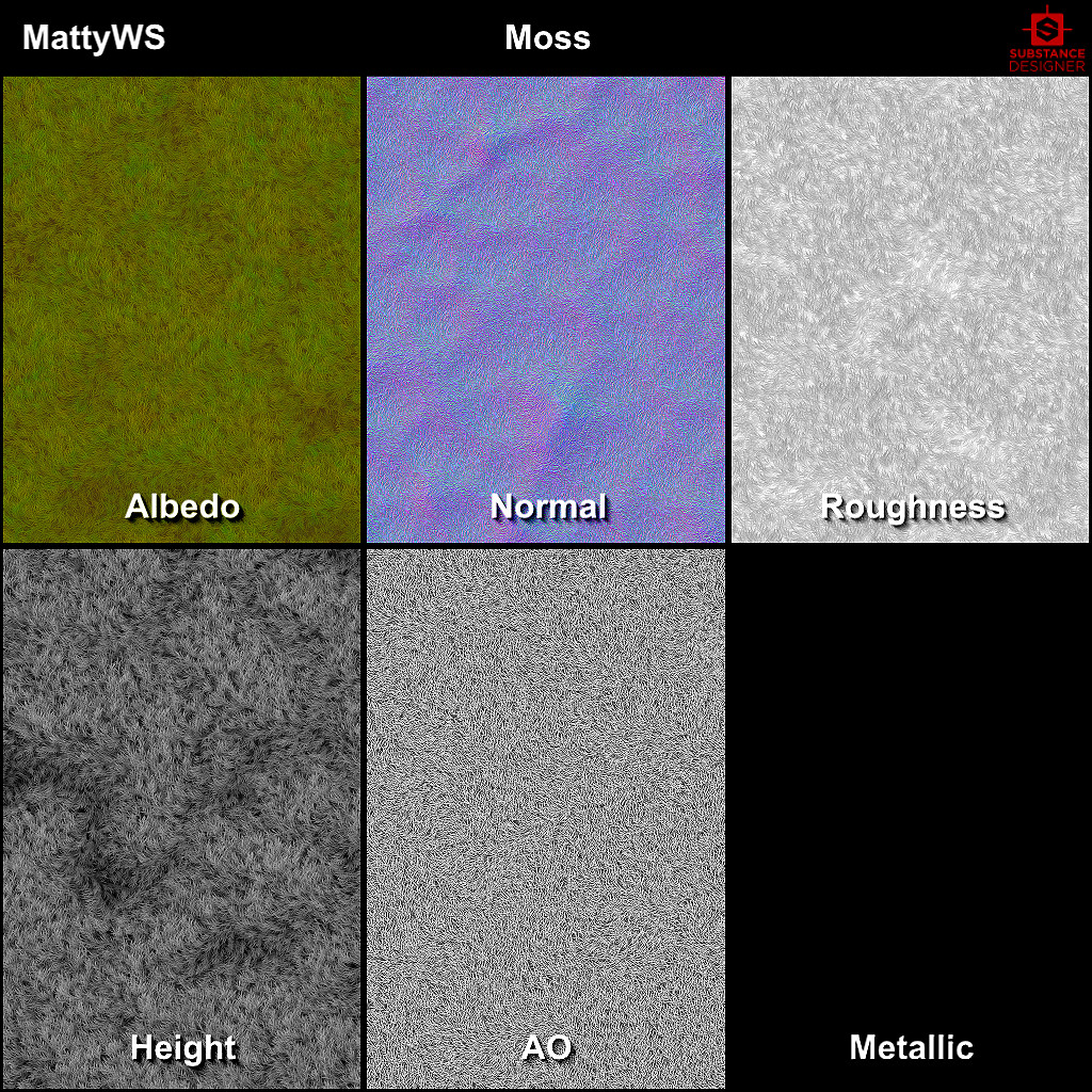 Matty Wyett-Simmonds - Moss - Substance Designer