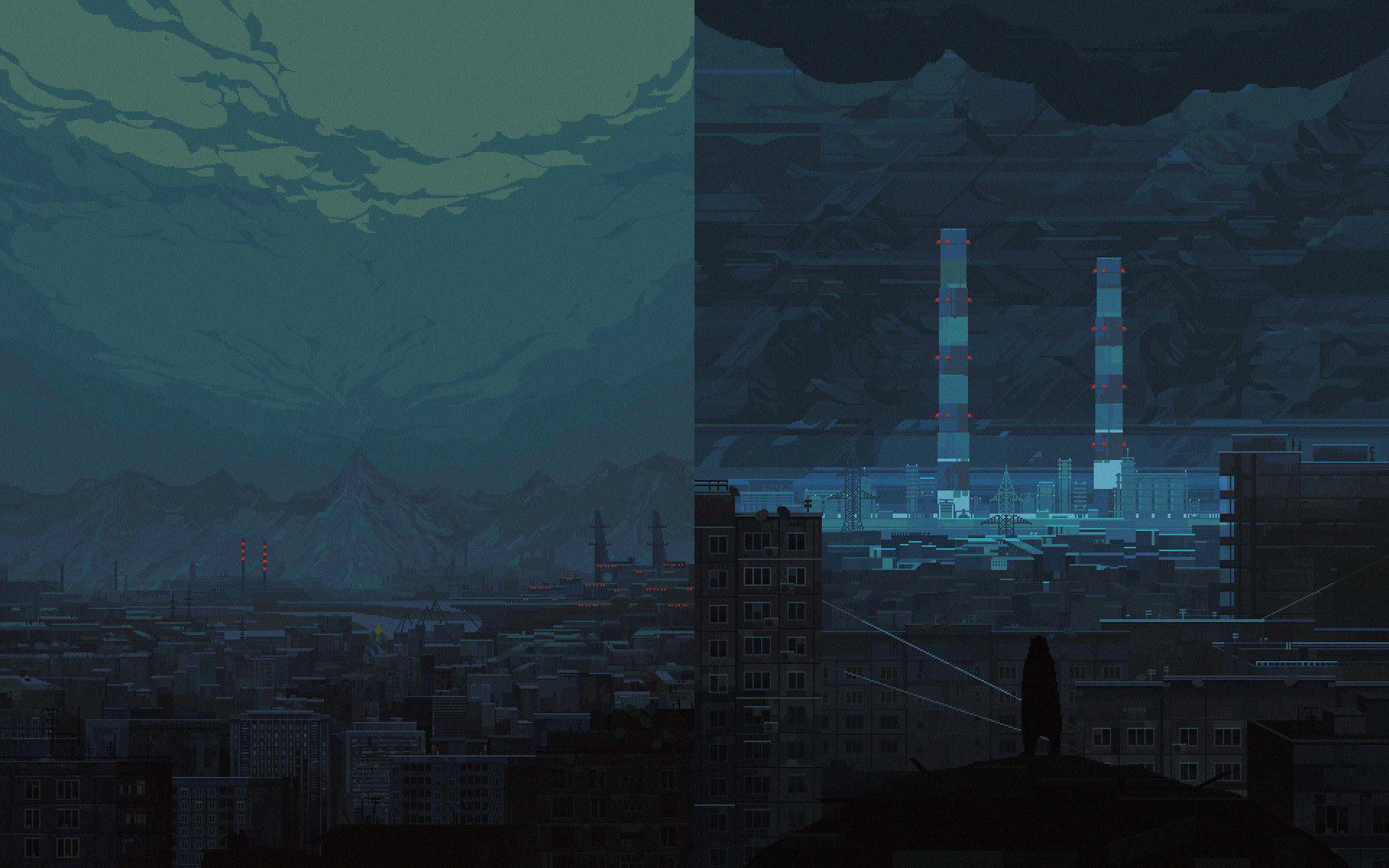 ArtStation - pixel scenes, Eugenia Goncharova