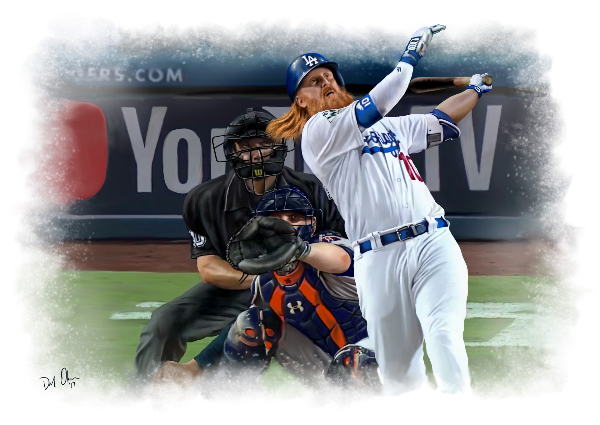 ArtStation - Justin Turner, Los Angeles Dodgers