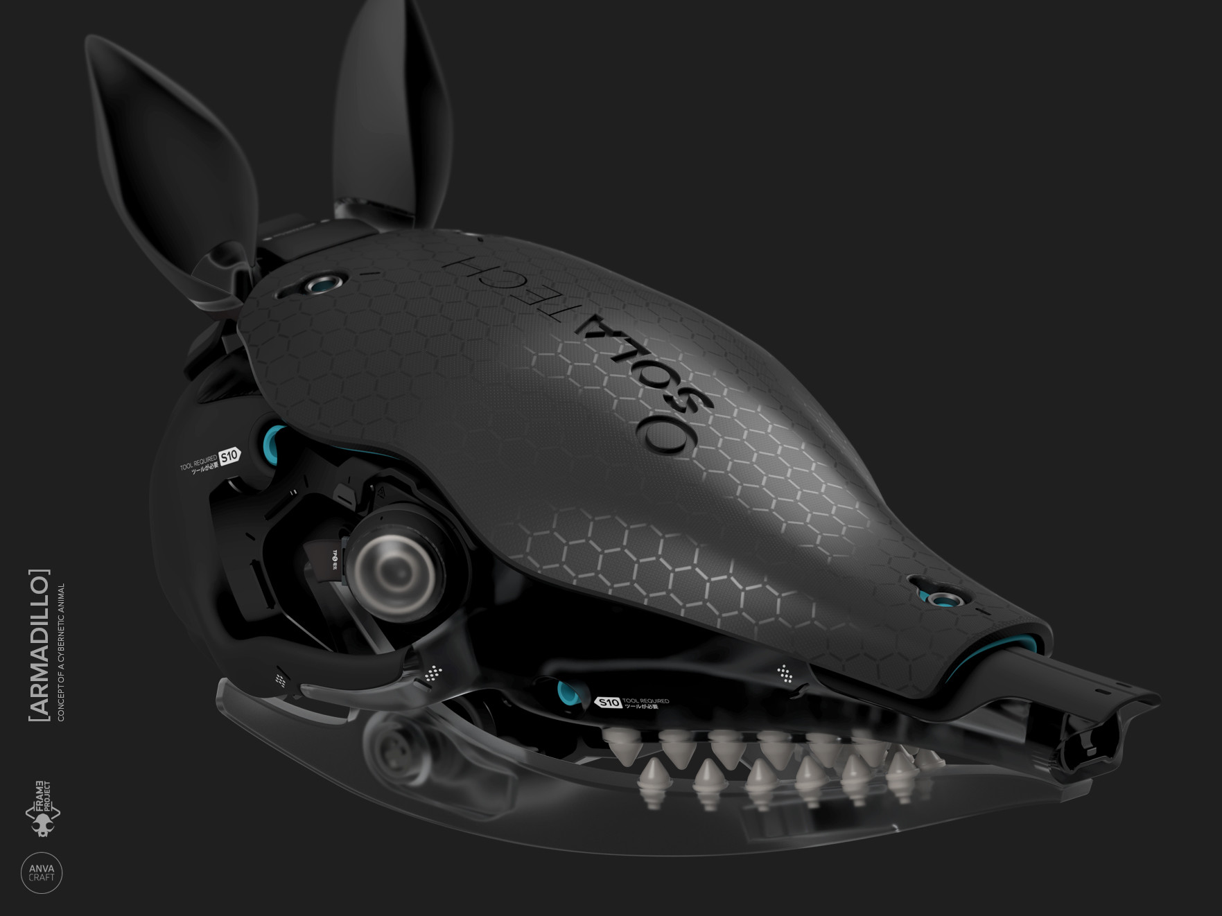 ArtStation - [ARMADILLO] Concept of cybernetic animal
