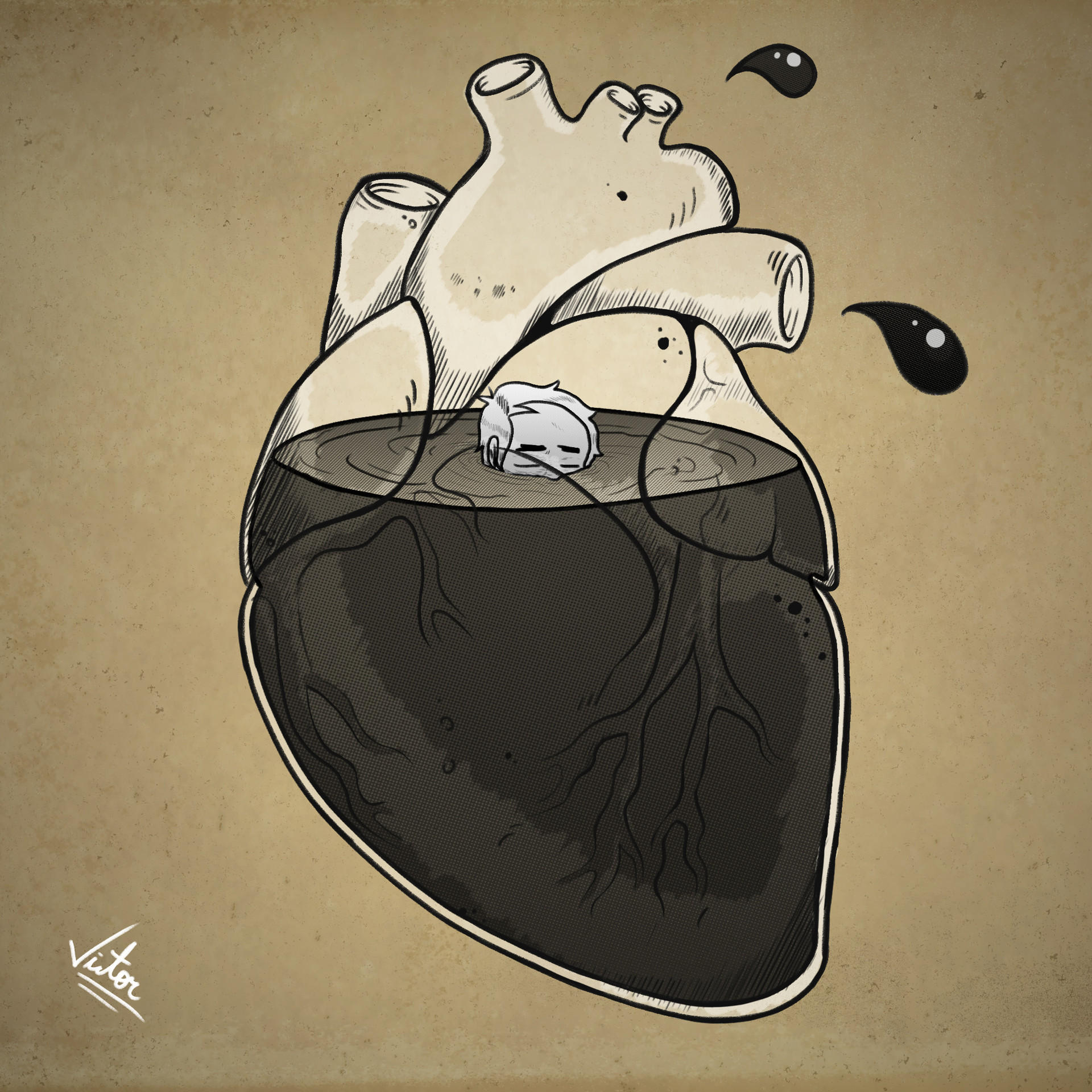 ArtStation - Drowning in all the love I have inside of me