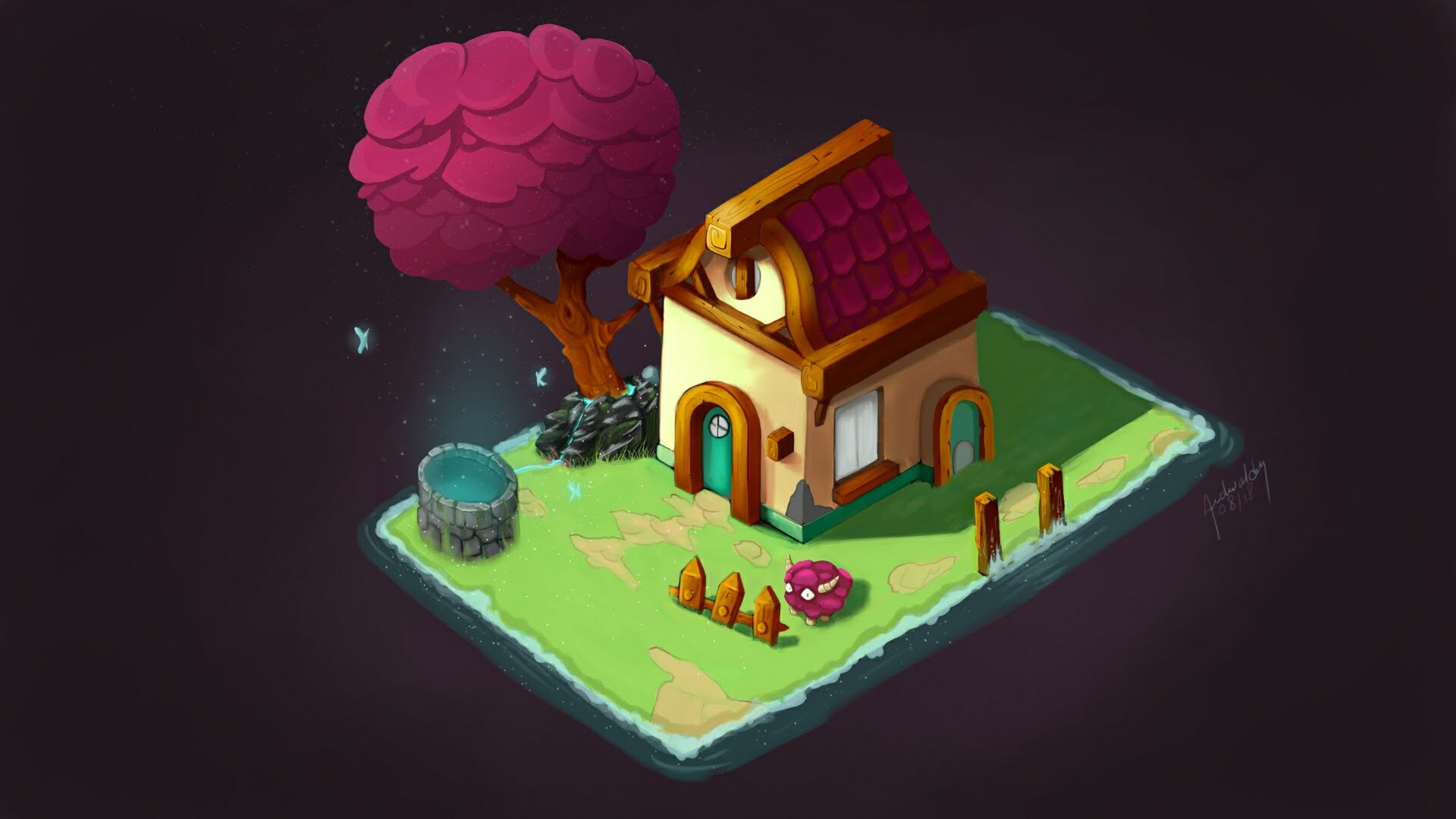 ArtStation - Isometric House (first test)