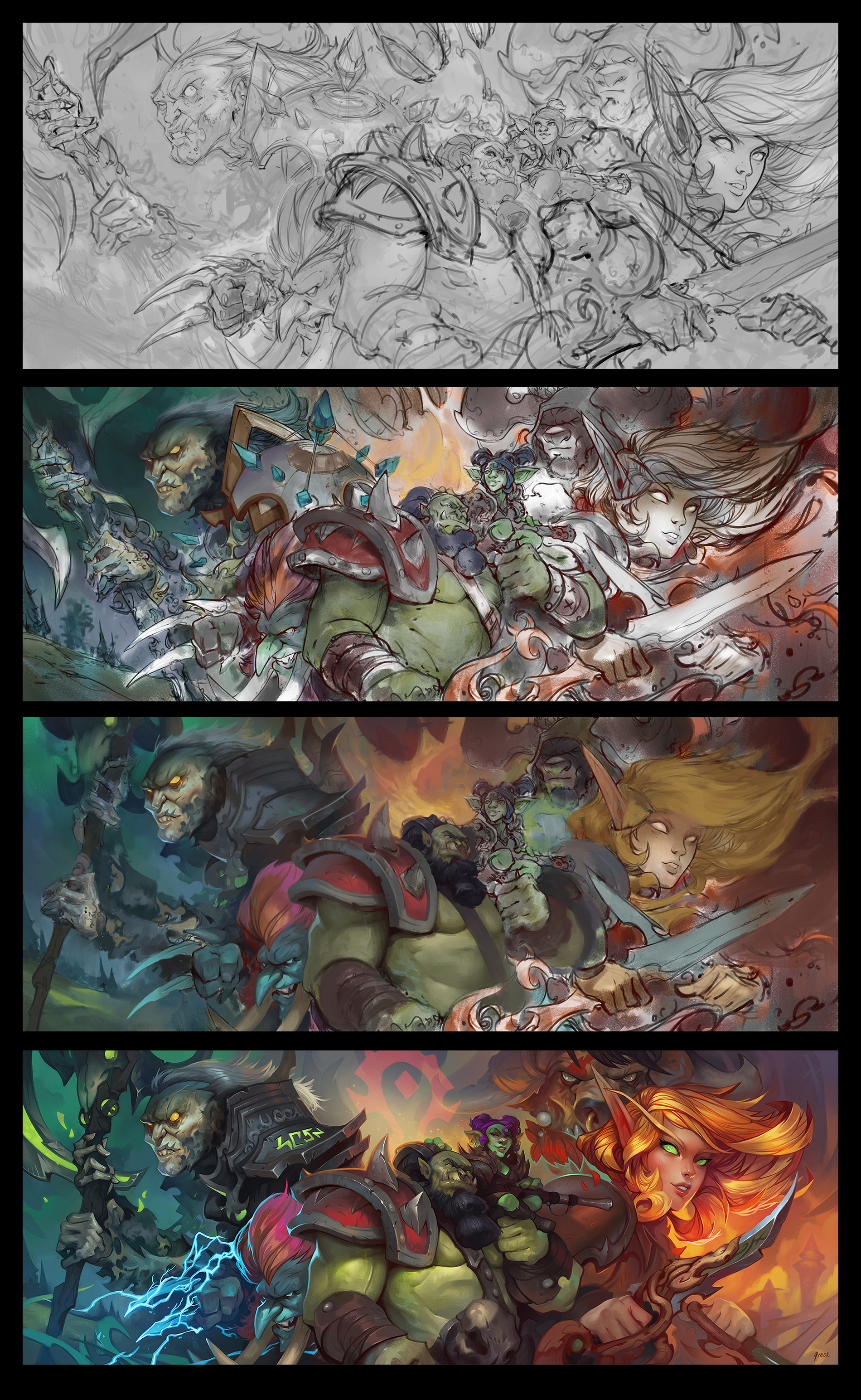 dave-greco-horde-process.jpg (1900×3088)-花瓣网