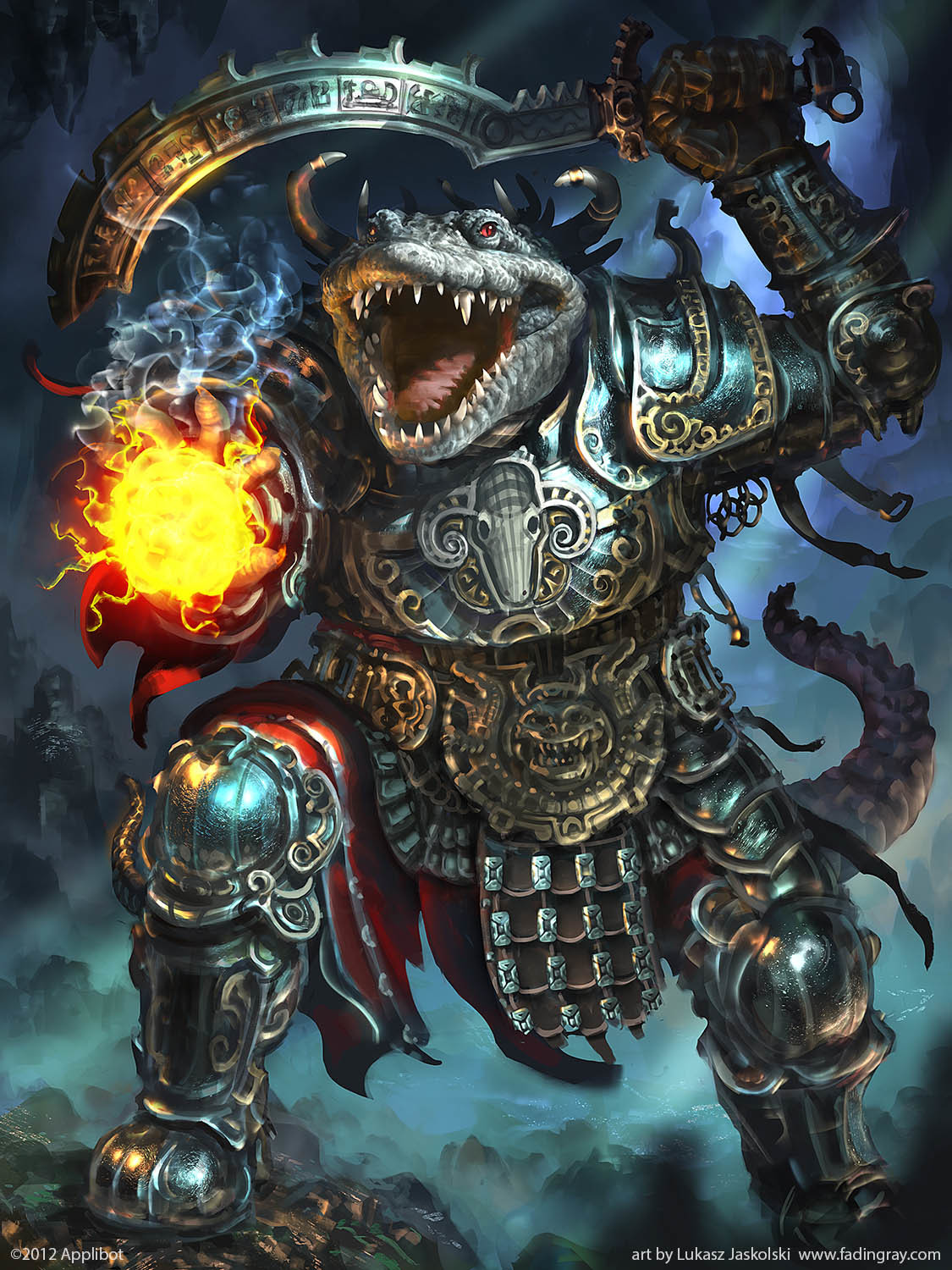 ArtStation - Rime Crocodilian Adv / Legend of the Cryptids