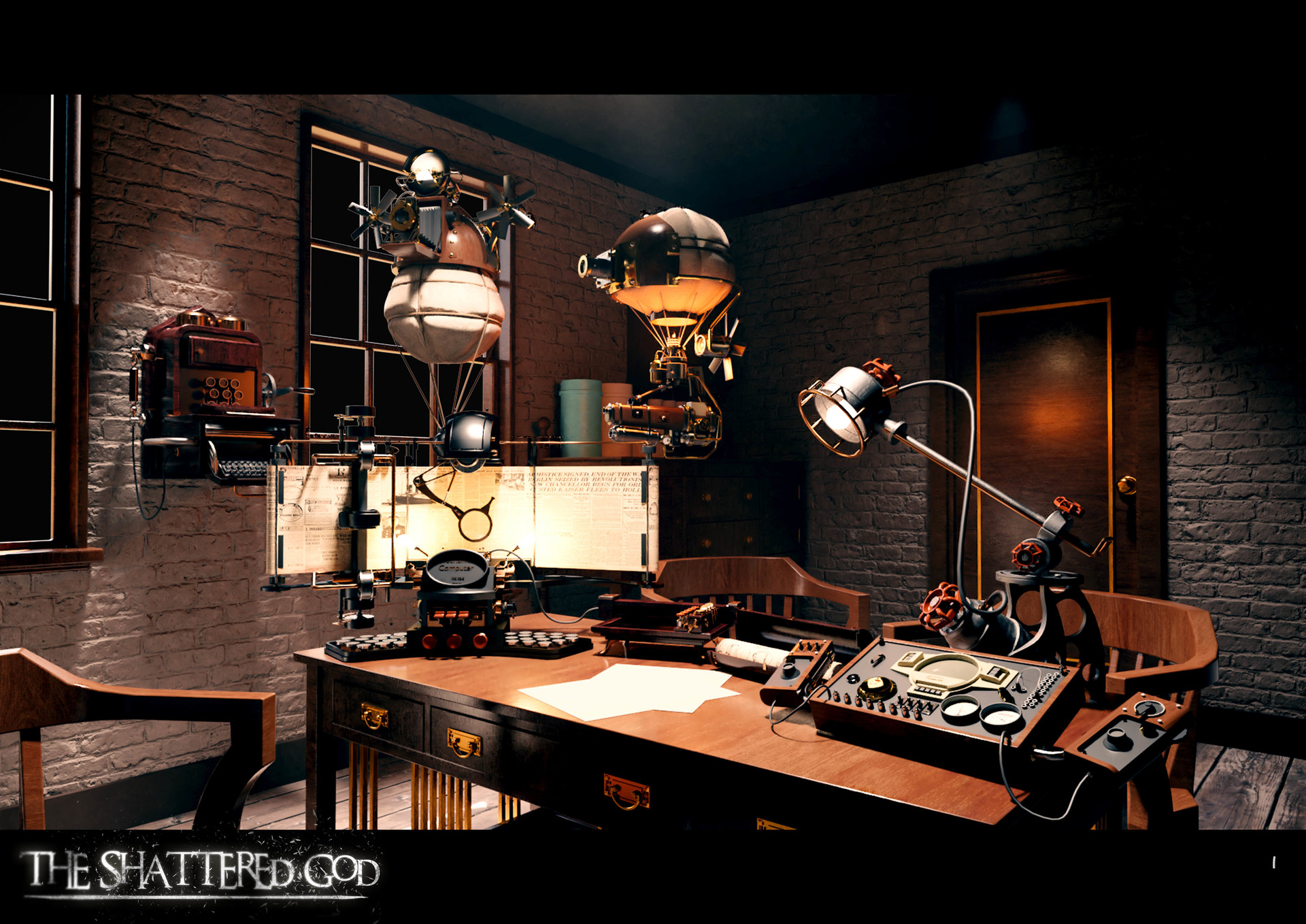Heng Yi Hsieh - Steampunk Office Props Design