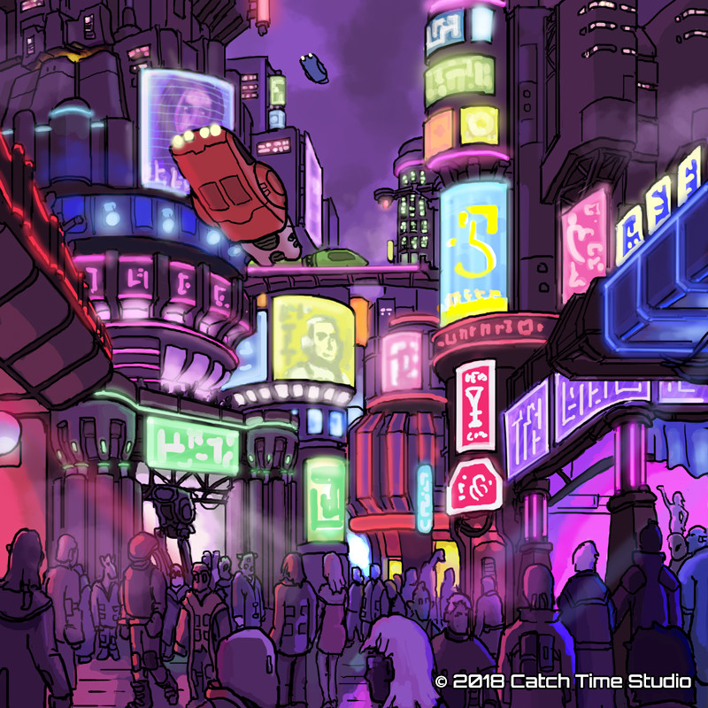 ArtStation - Nightlife Colony