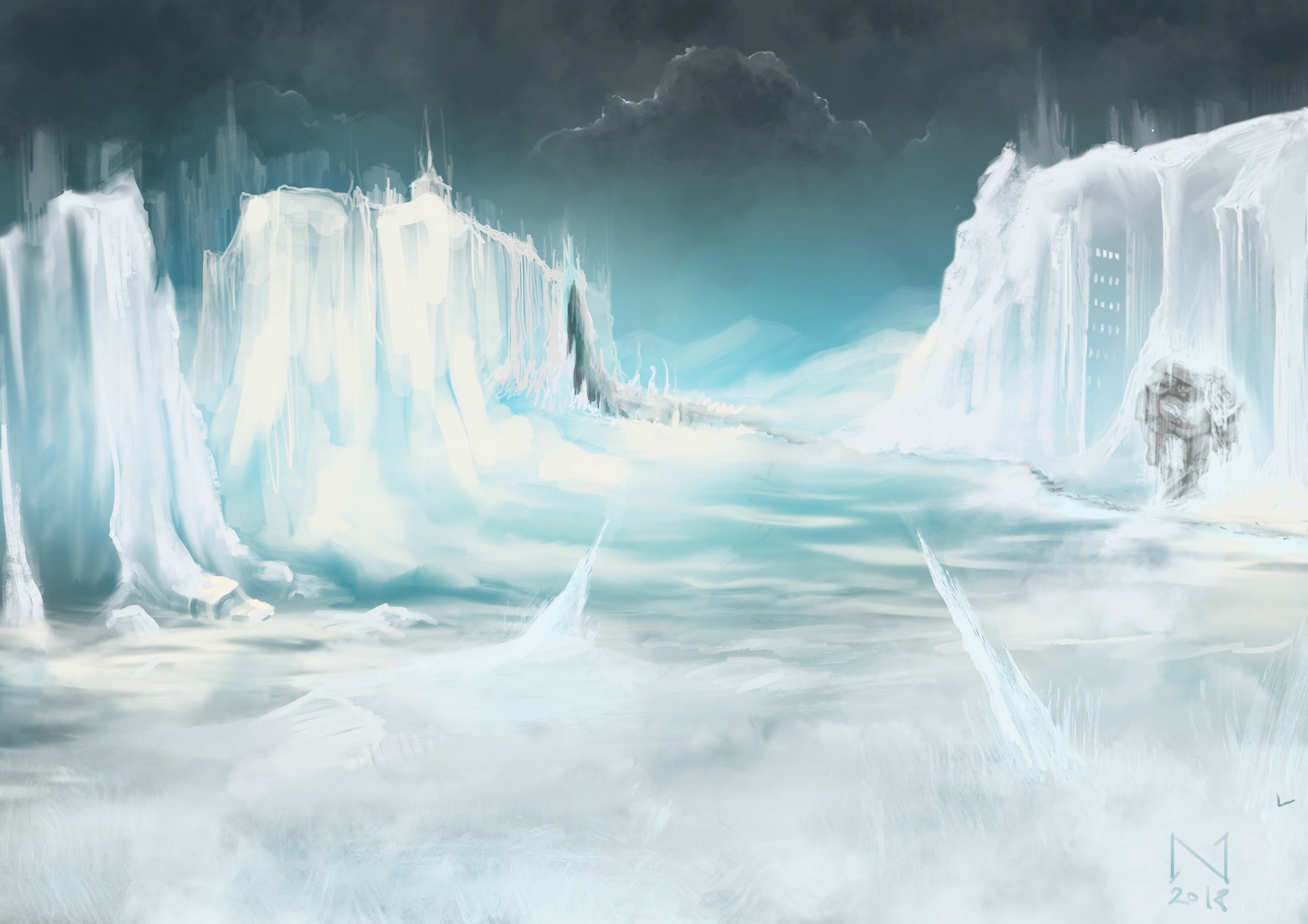 ArtStation - Winter is coming / post-apocalypse concept