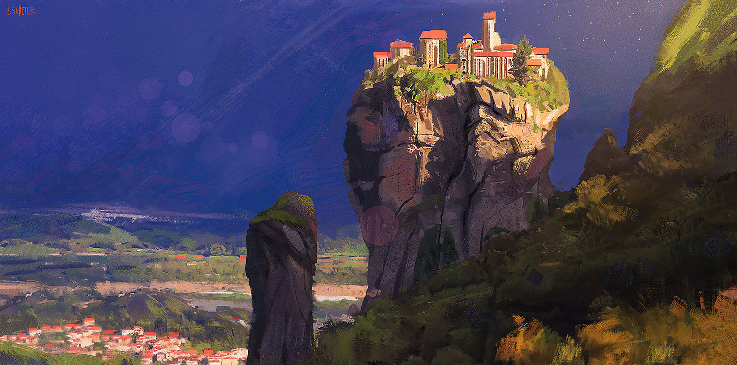 ArtStation - meteora greece study 002