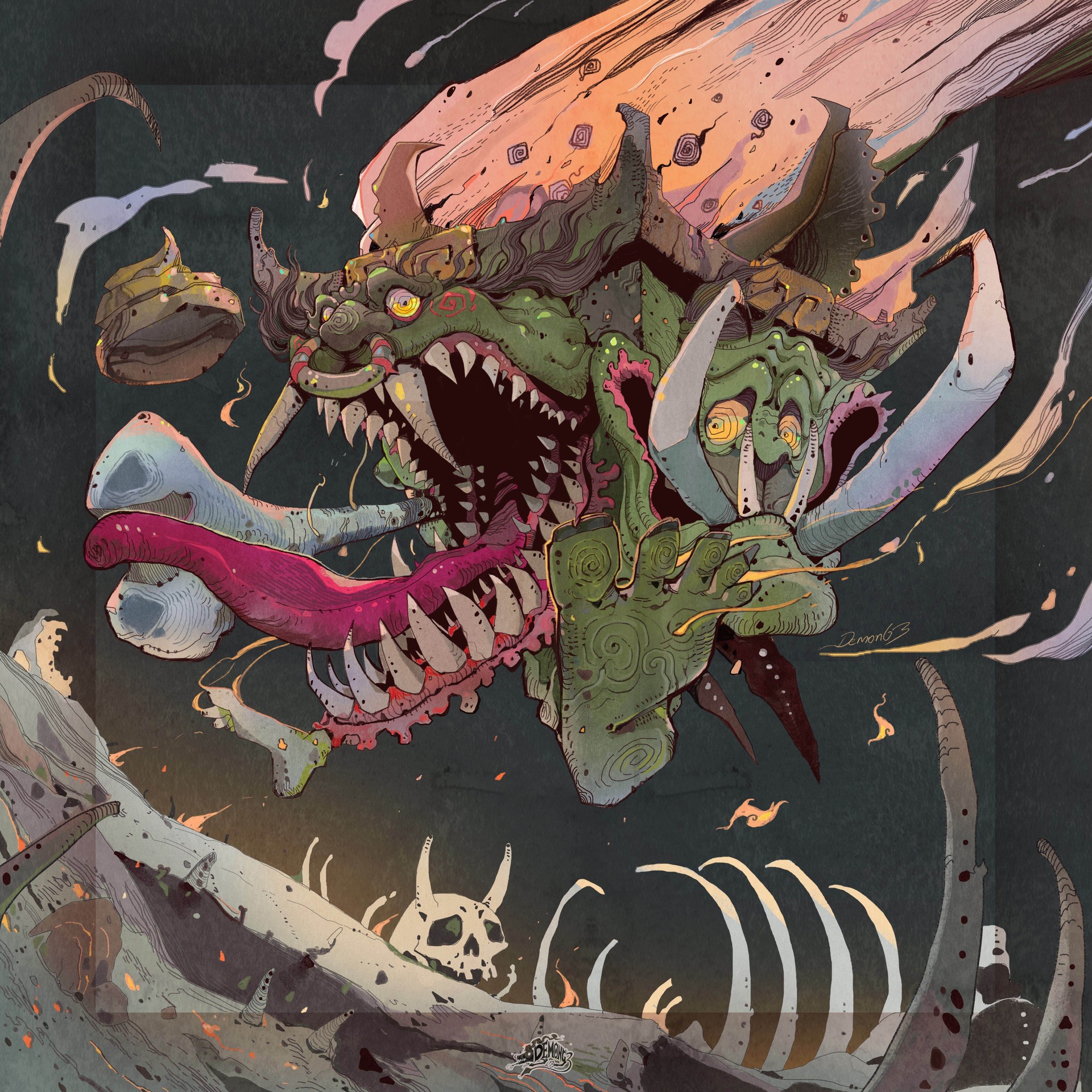 ArtStation - Gau Ding by Narupiti Harunsong