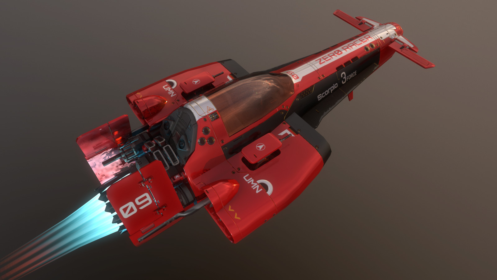 Camilo Rojas - Sci-fi F1 Zer0 Racer pod