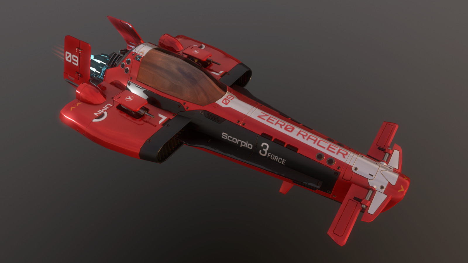 Camilo Rojas - Sci-fi F1 Zer0 Racer pod