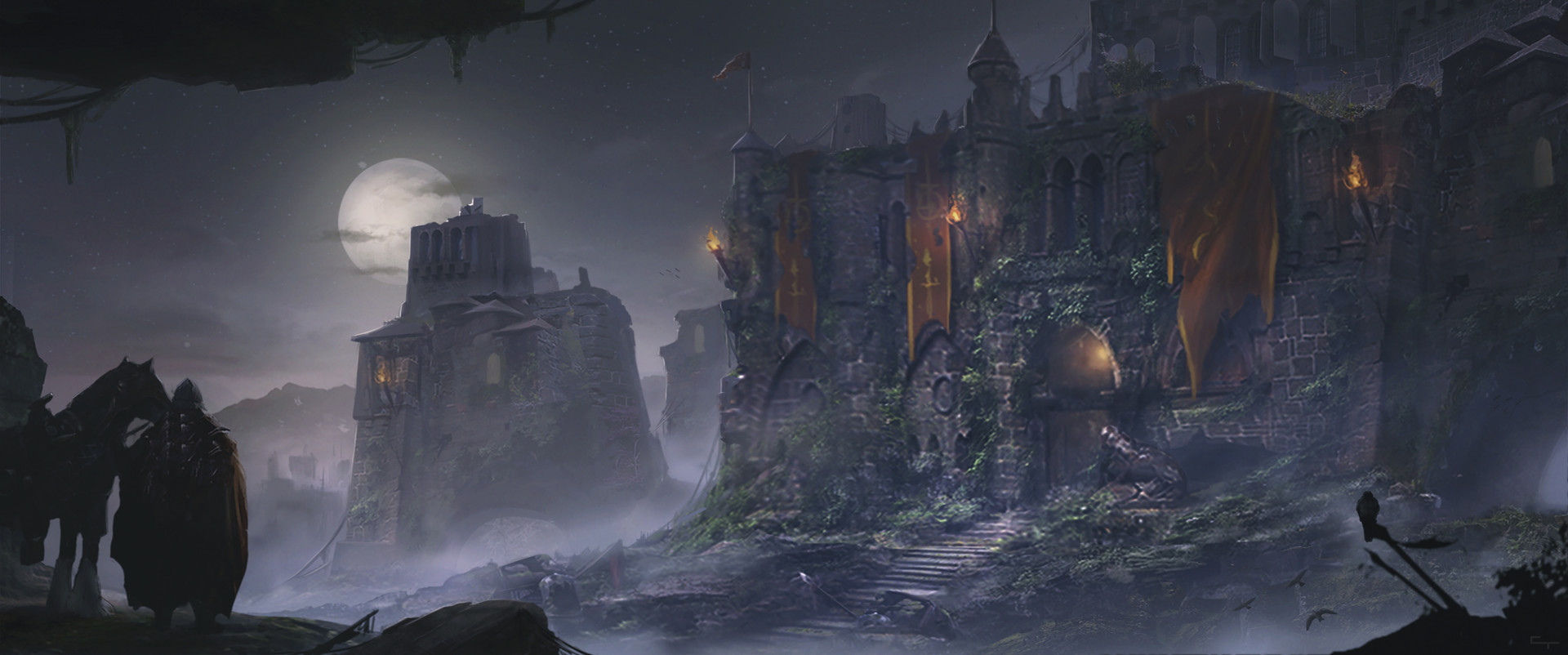 ArtStation - CASTLE IN FOG