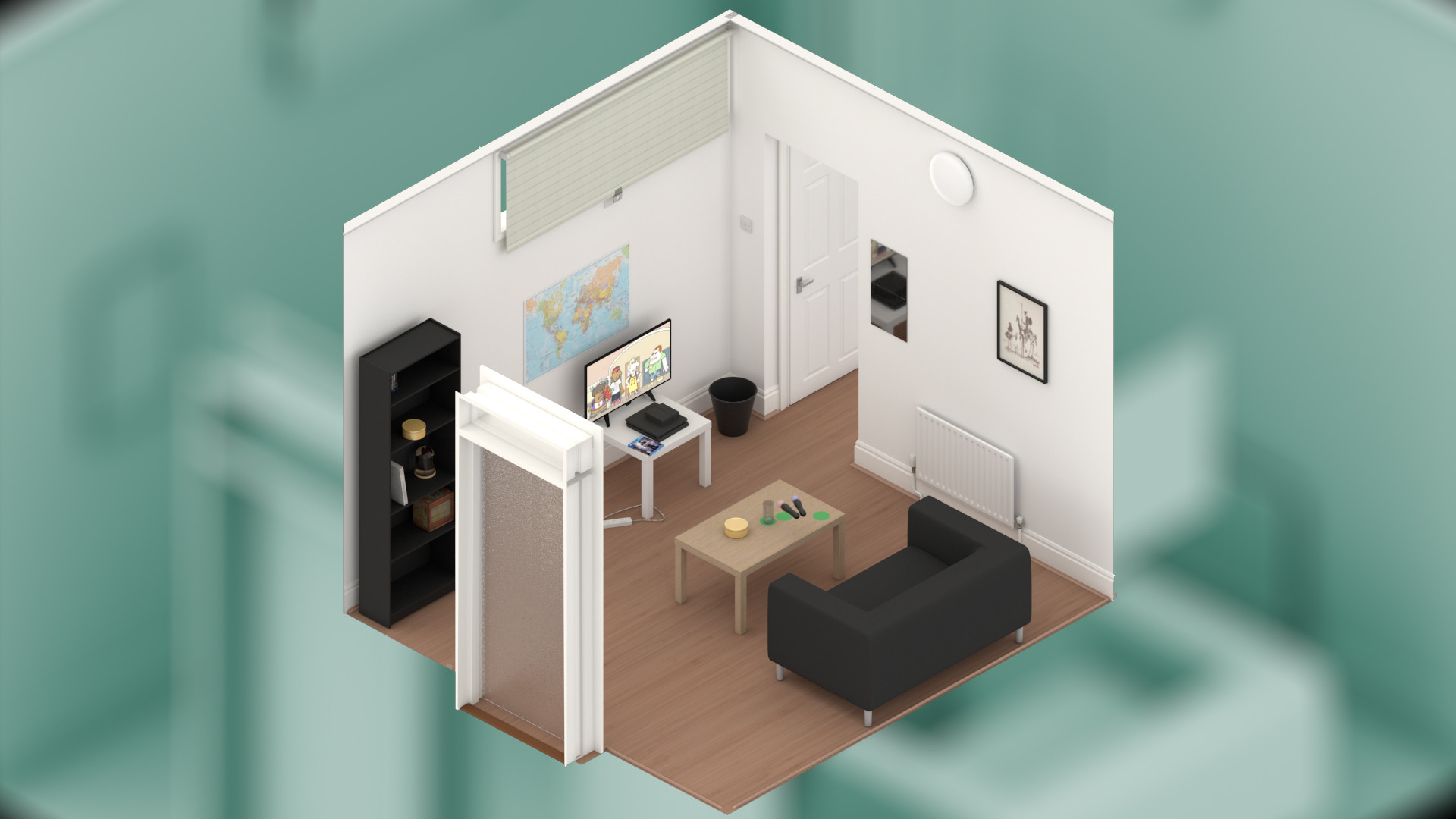 ArtStation - Isometric Living Room