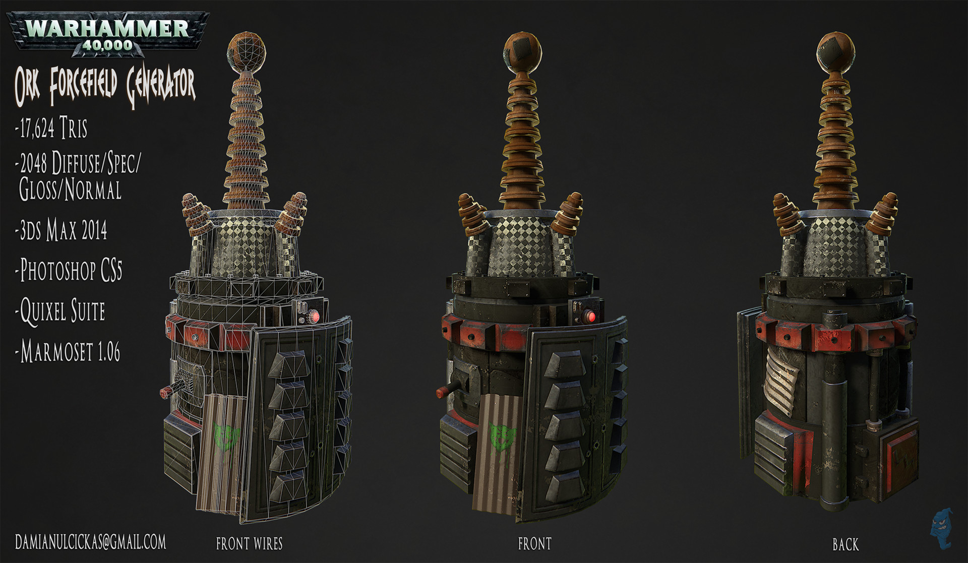 Damian Ulcickas - Warhammer 40K Ork Forcefield Generator