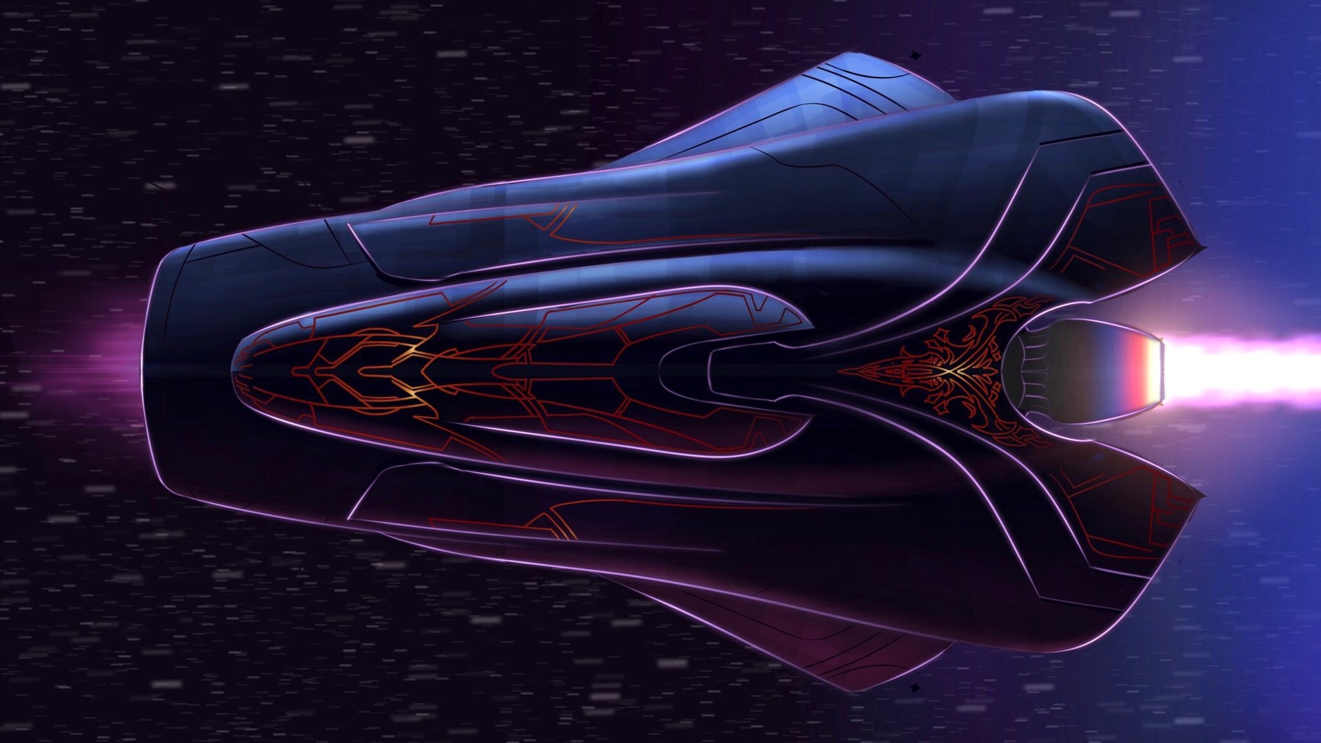 ArtStation - Symmetrical Spaceship Sketch