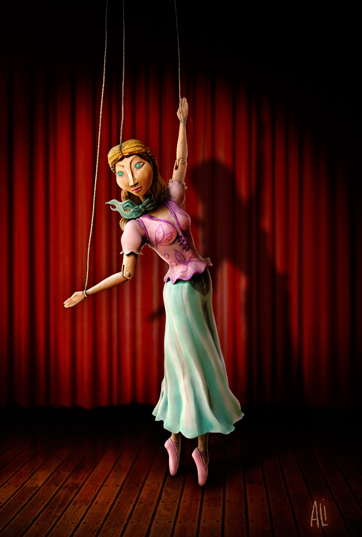 ArtStation - Puppet of a ballet dancer