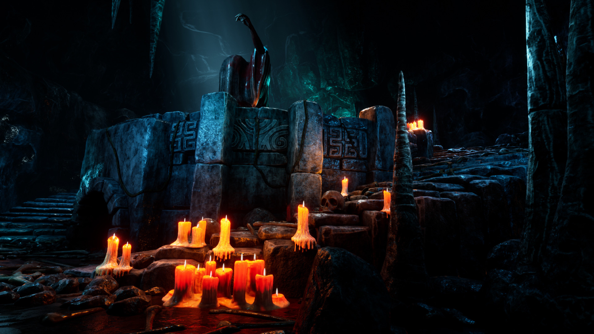 ArtStation - Fantasy Cavern Altar