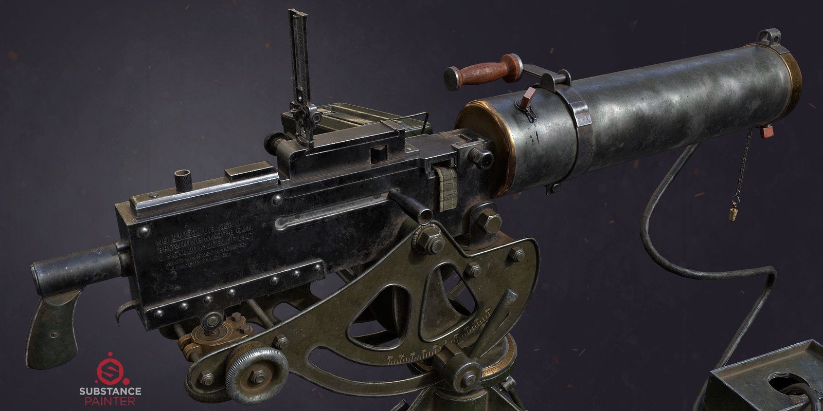 Gagandeep Singh Cheema - M1917 Browning machine Gun with A1 tripod