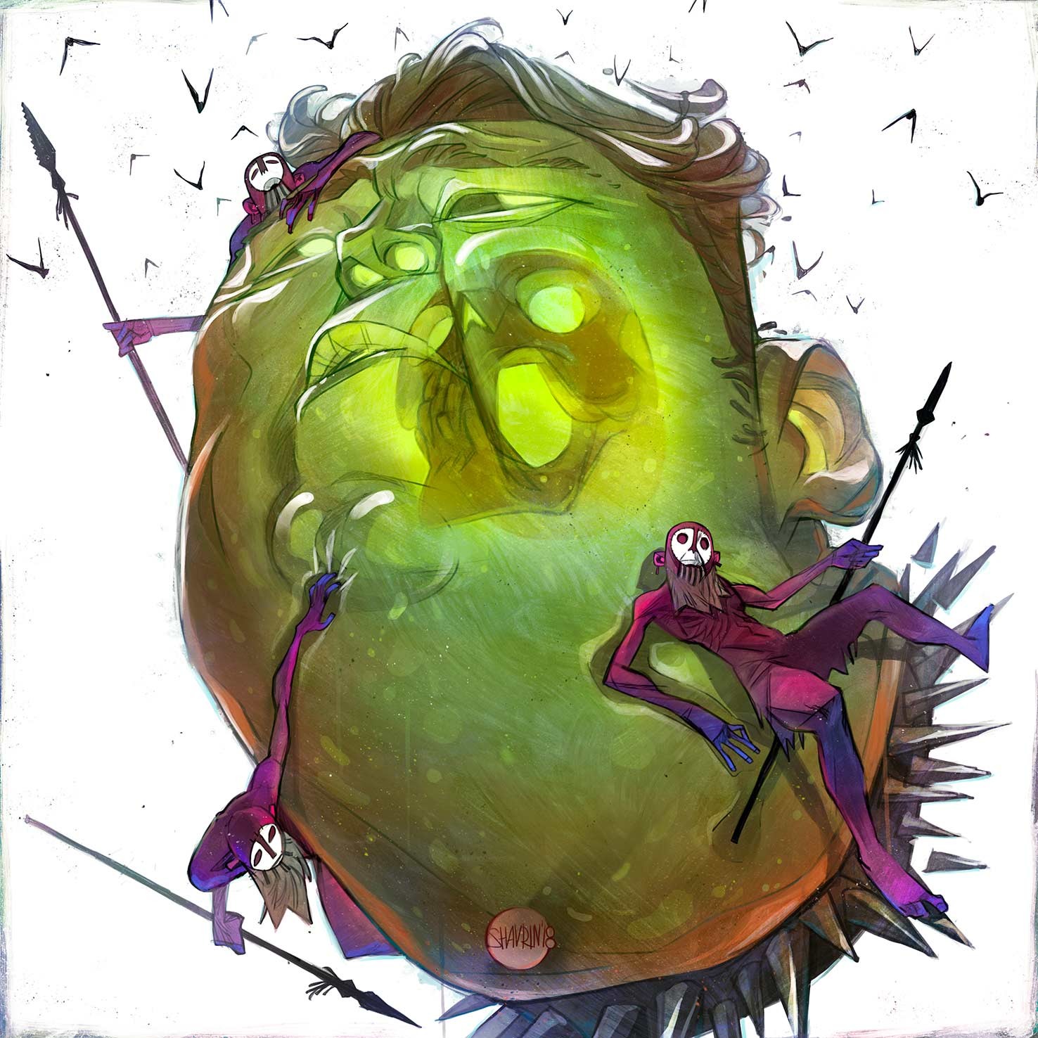 ArtStation - Jelly head. #SHAVRIN