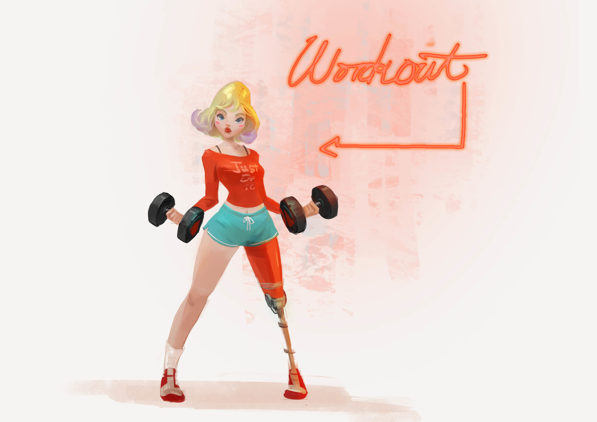 ArtStation - doodle time - workout!