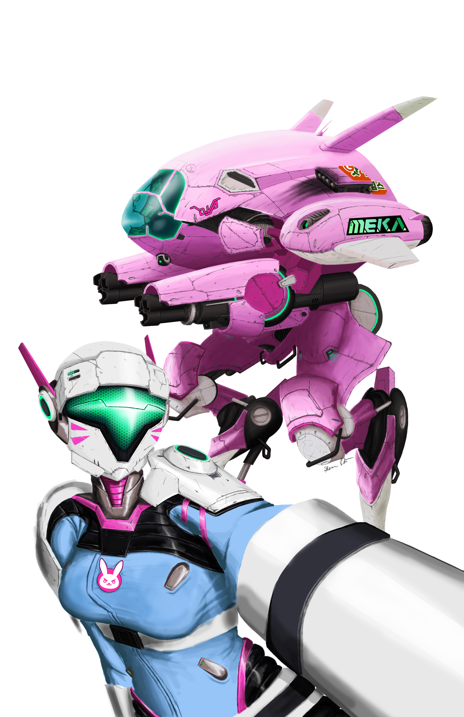 ArtStation - D. Va Fan Art