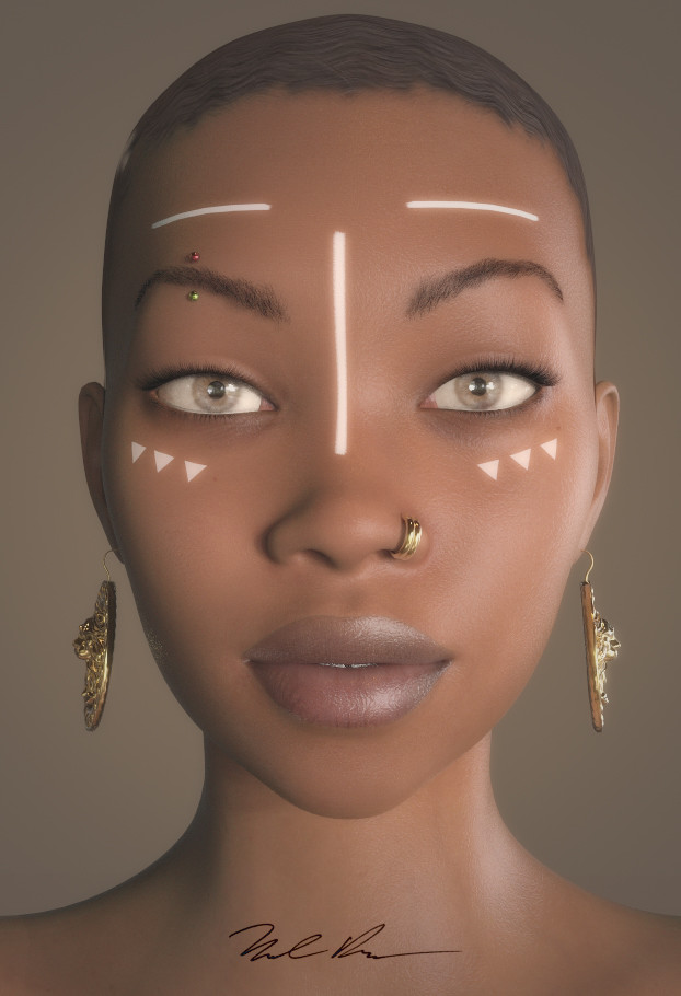 ArtStation - 100FacesOfColor - Face 3: Carina