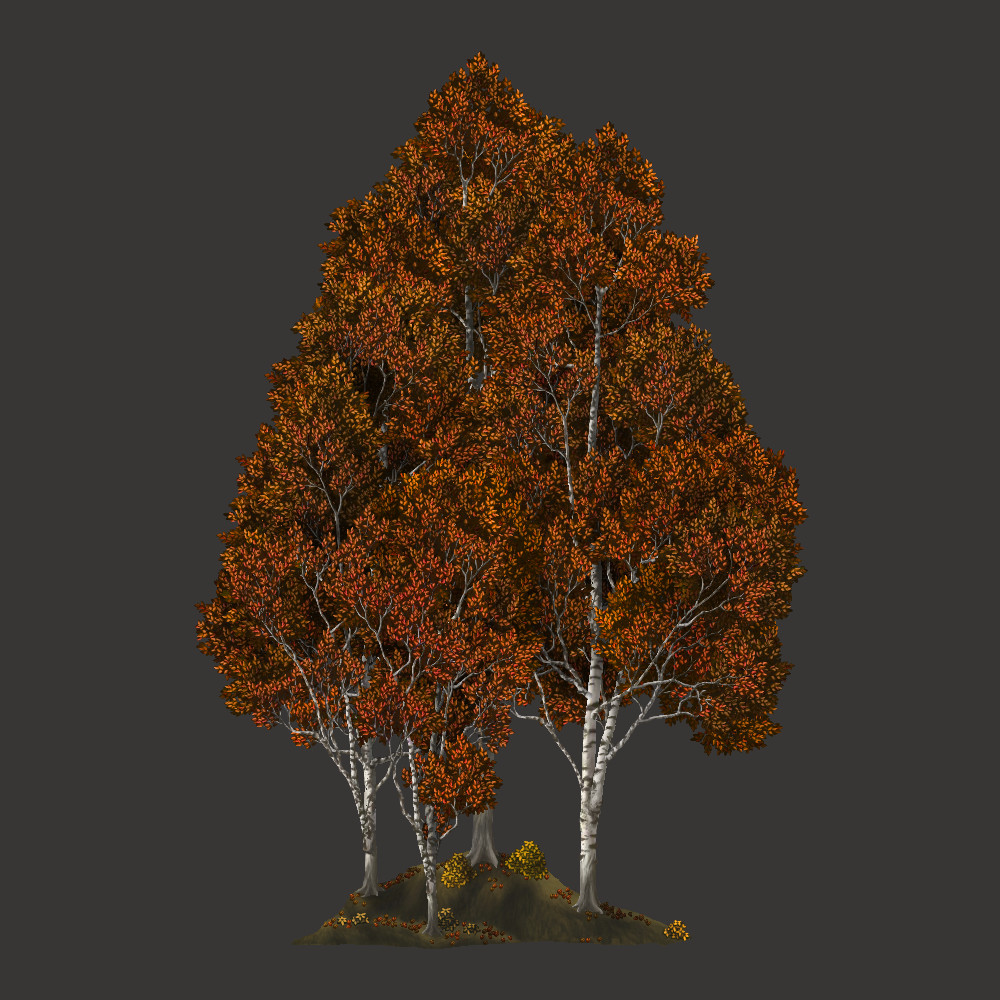 ArtStation - Birch Trees