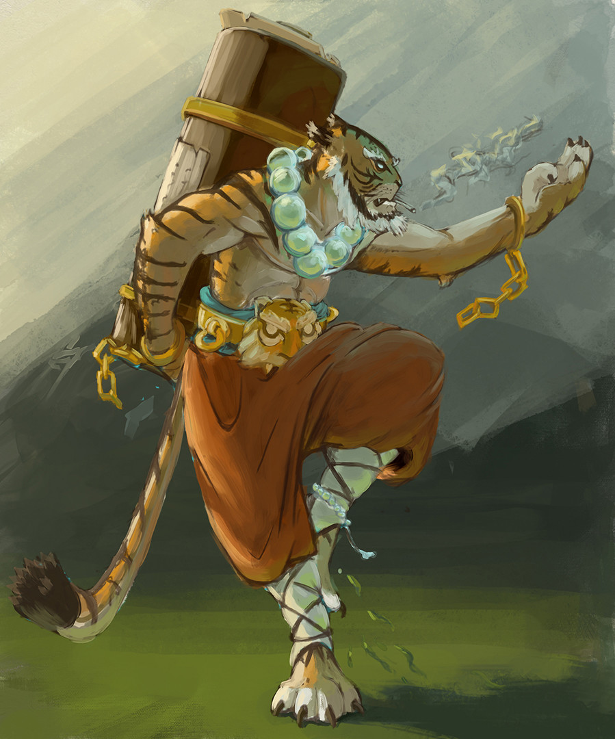 Diogo Yoshikawa - Escapee Tiger Monk concept