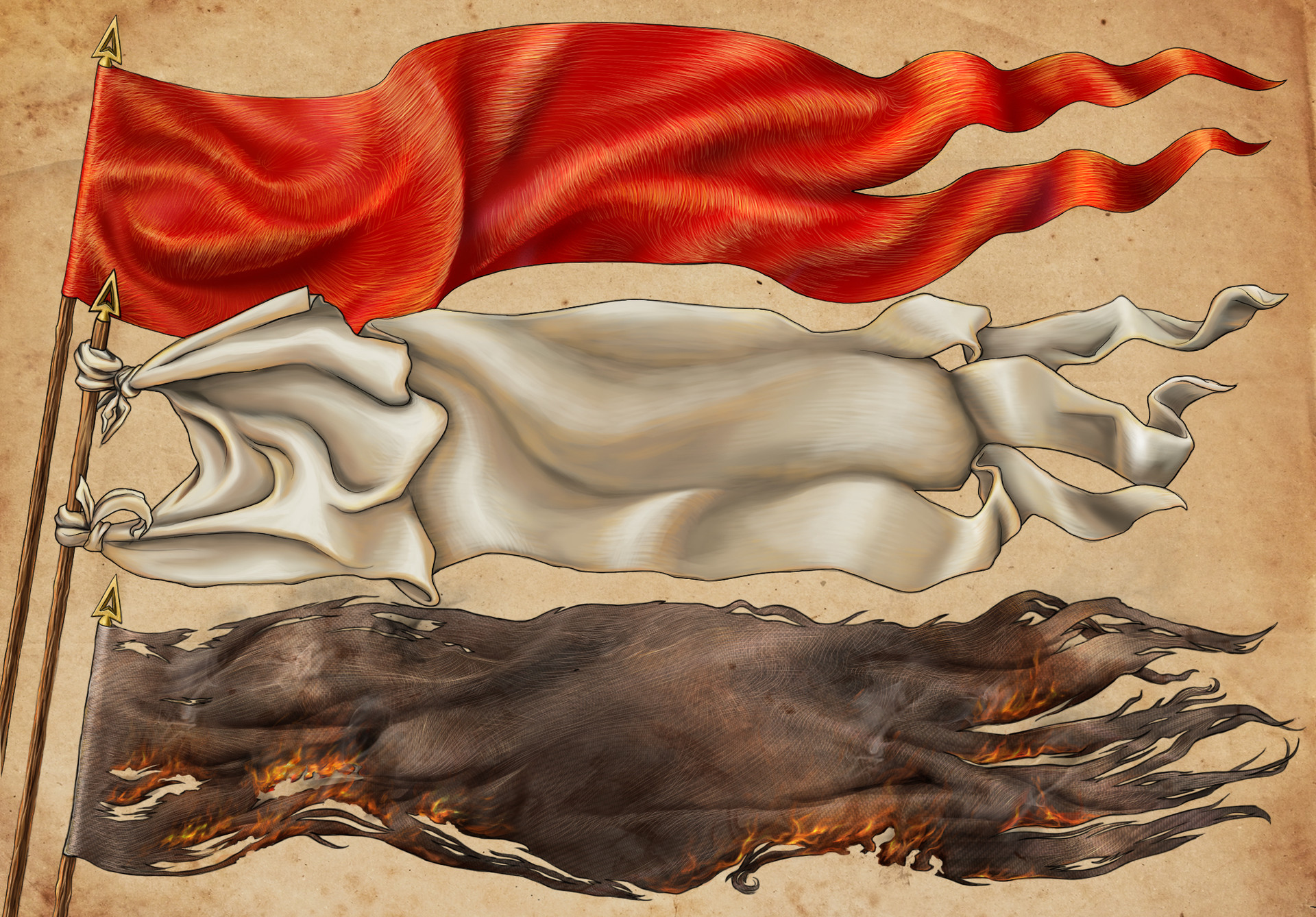 ArtStation - Victory, surrender, defeat