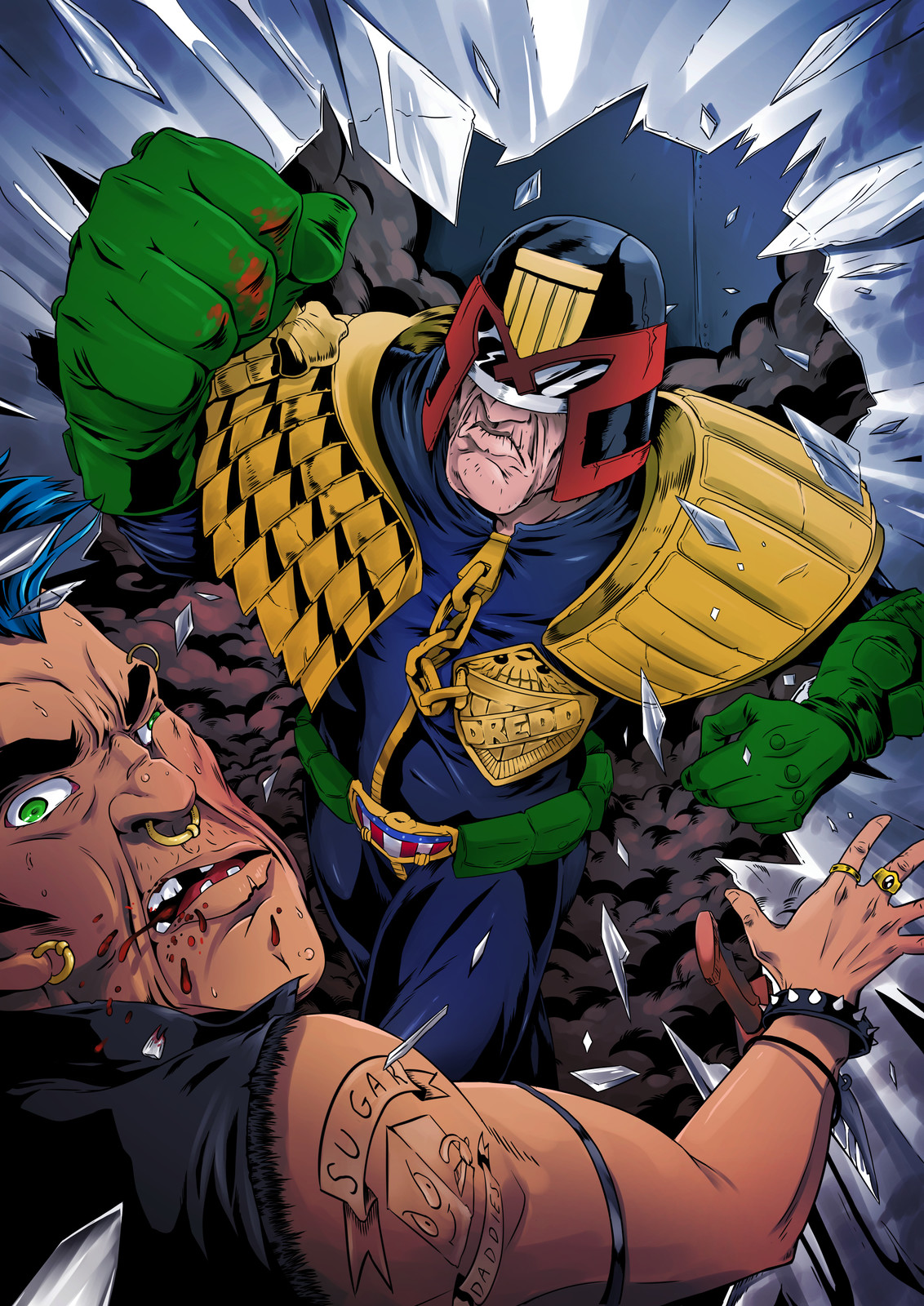 Ruth Keattch - Judge Dredd 2000AD Art Stars Competition entry