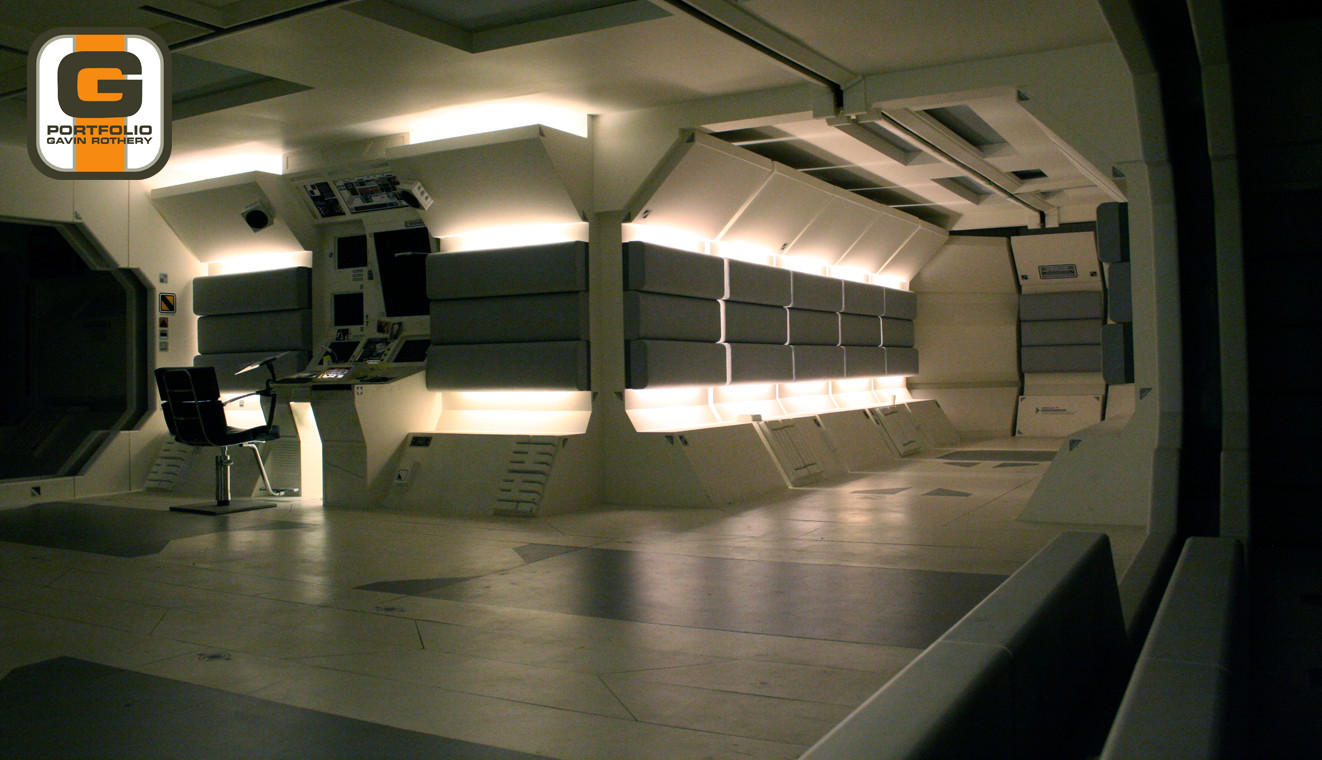 Gavin Rothery - The "Sarang" Lunar Base set design from "Moon" (2009)