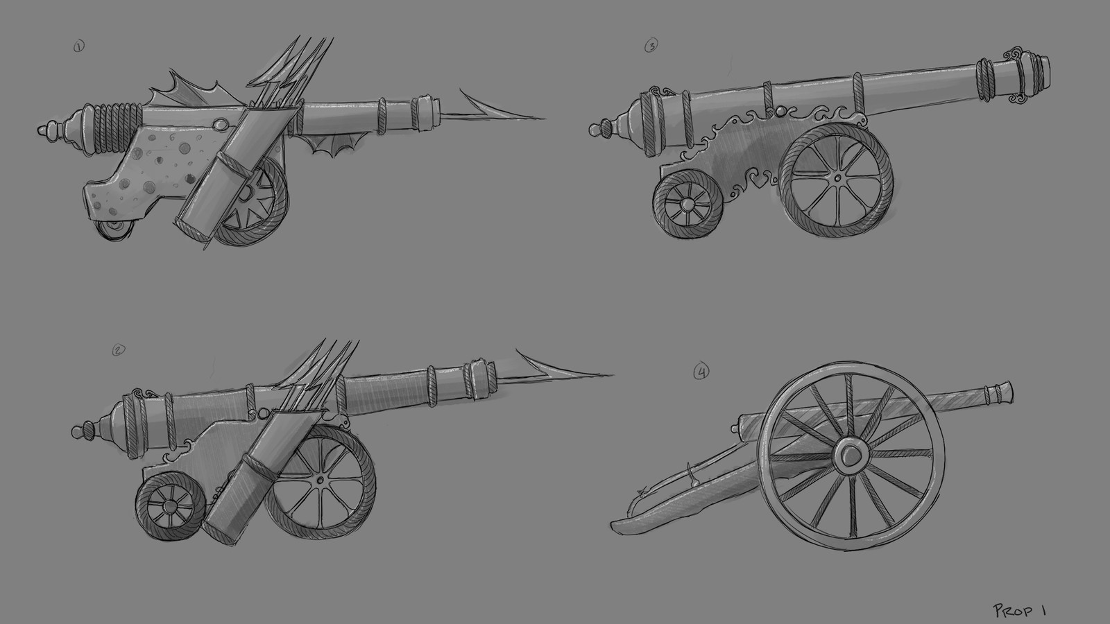 Carmen Rempel - T1 Prop and Vehicle Sketches