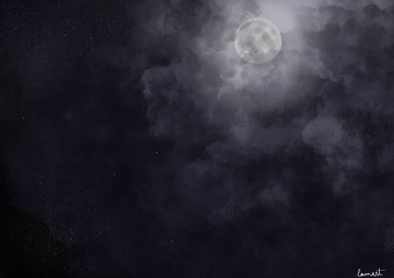 ArtStation - Blue moon