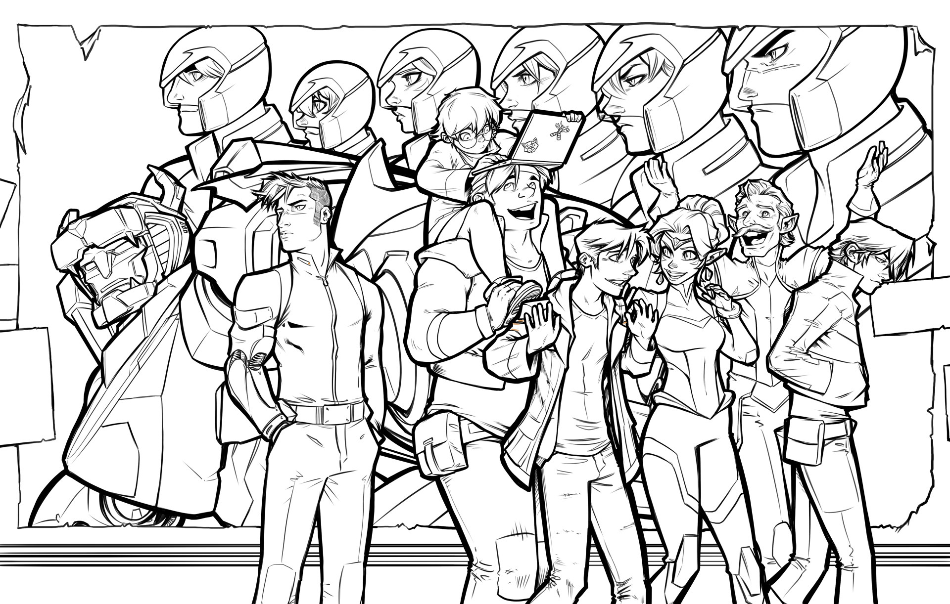 voltron legendary defender coloring pages