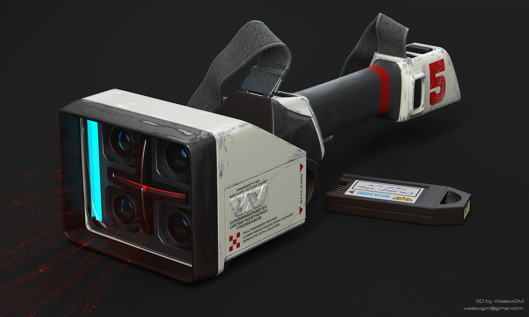 Data Stick - Ron Cobb’s concept in 3D