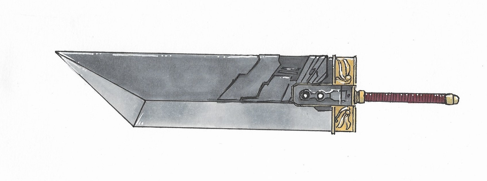 Final Fantasy Sword Drawings