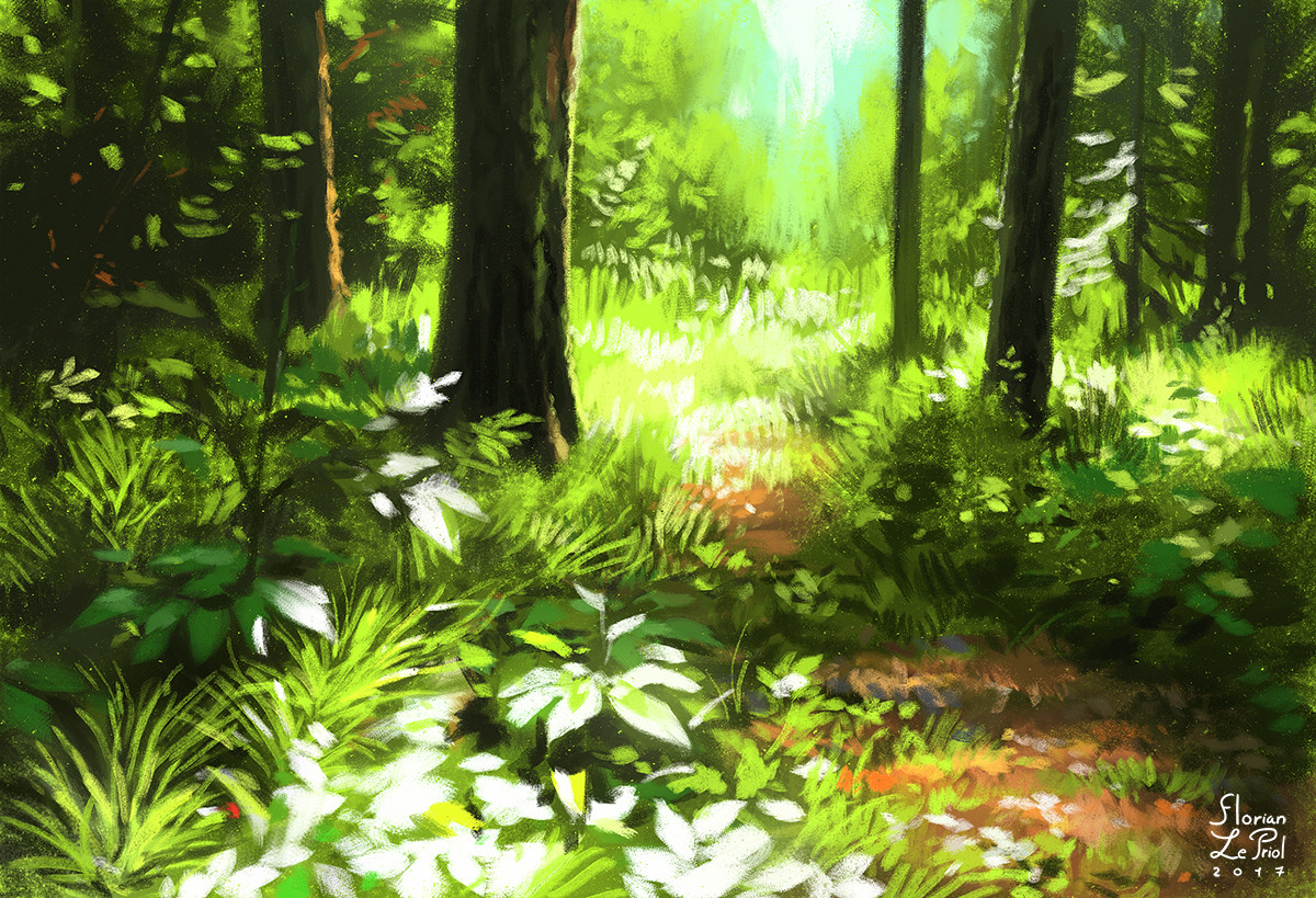 ArtStation - Forest light
