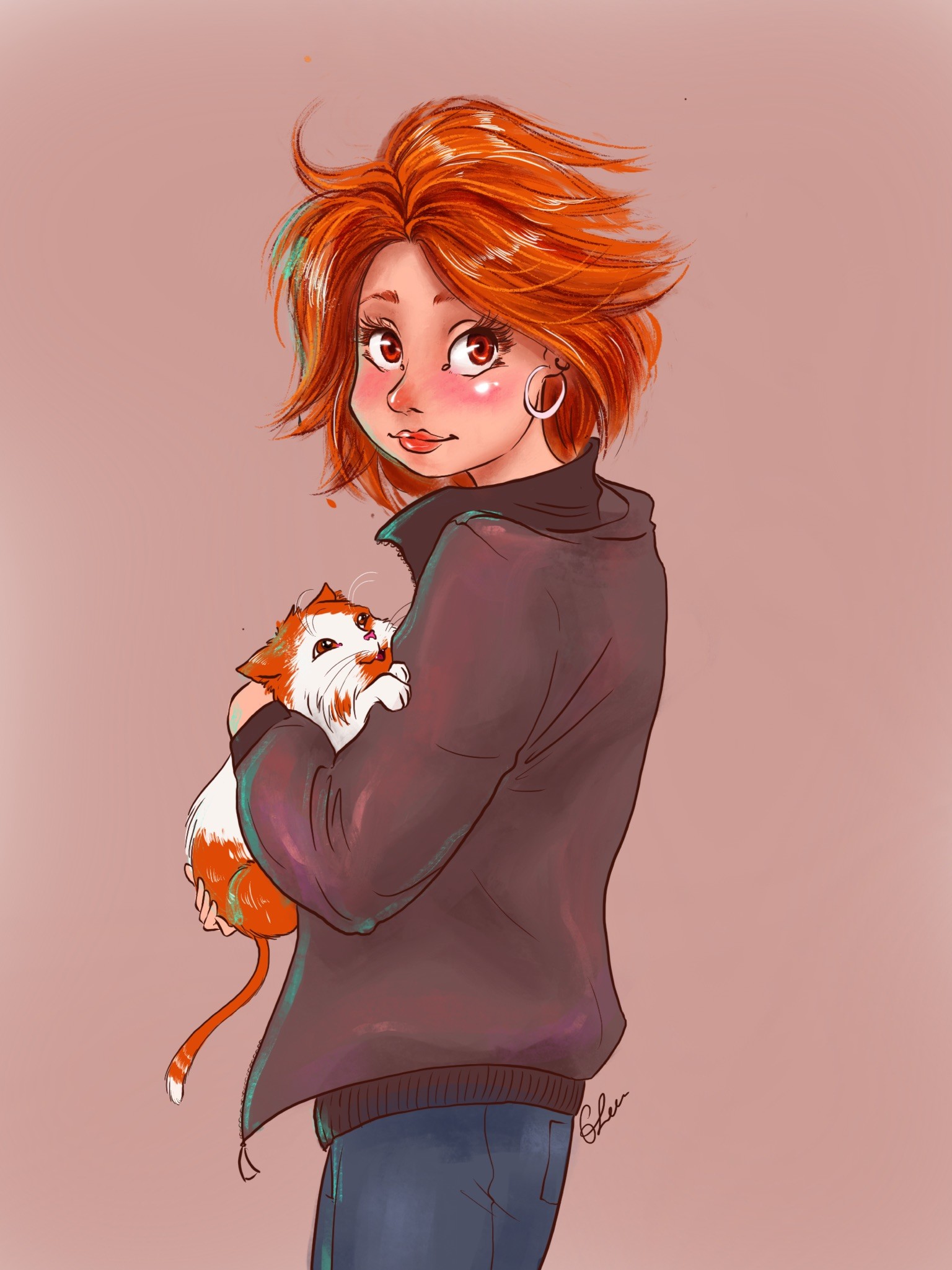 ArtStation - Red cat