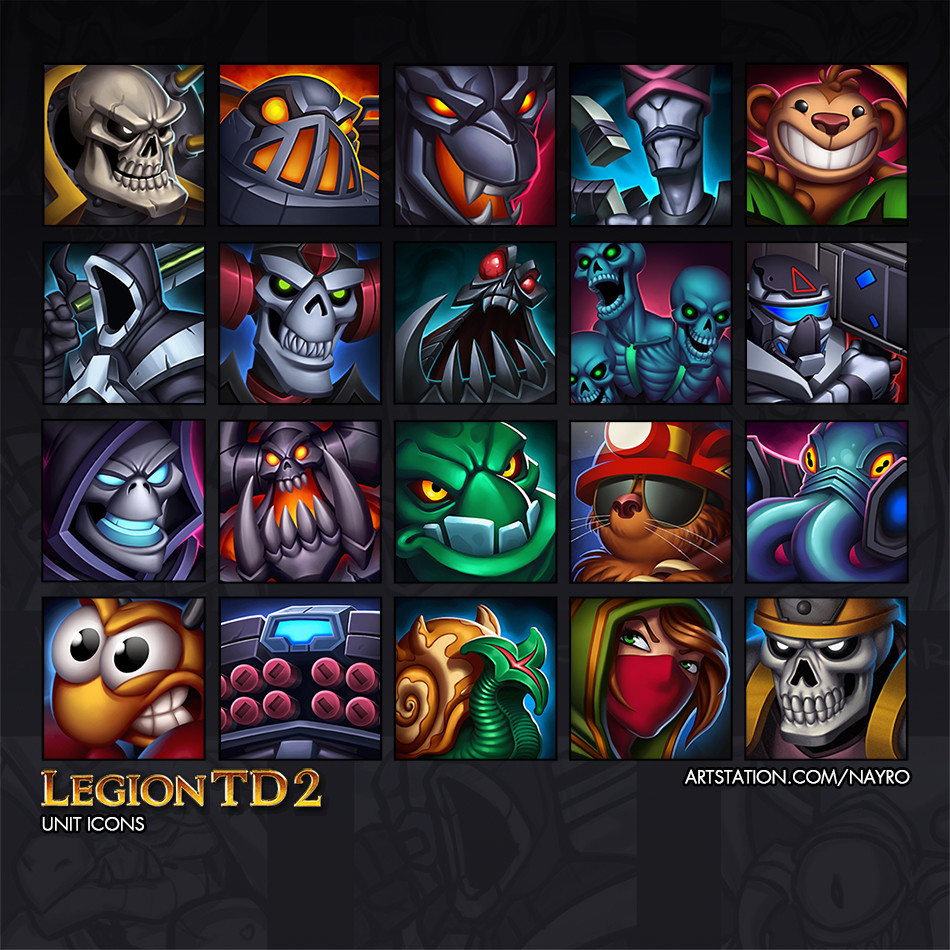 ArtStation - Legion TD2 - Unit Icons #1