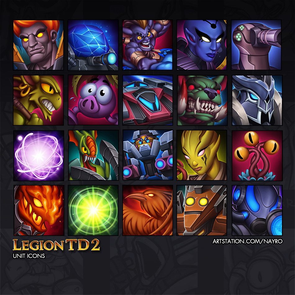ArtStation - Legion TD2 - Unit Icons #3