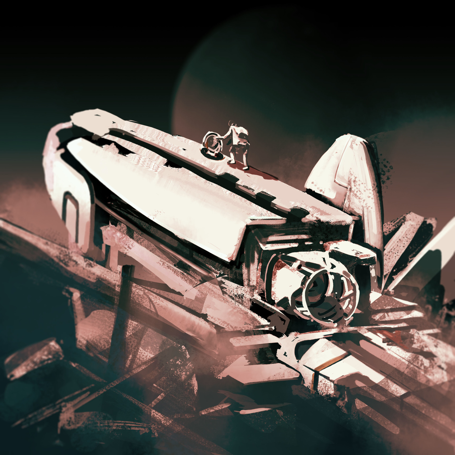 ArtStation - Space Wreck