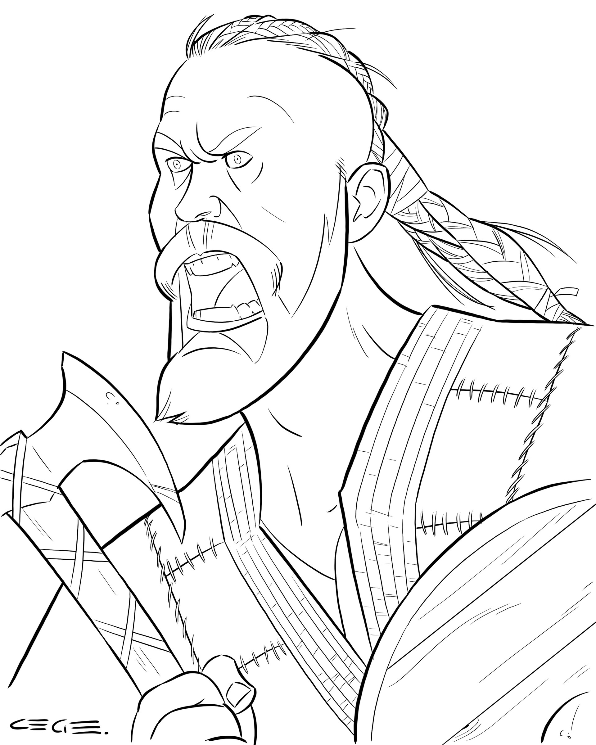 qui gon jinn coloring pages