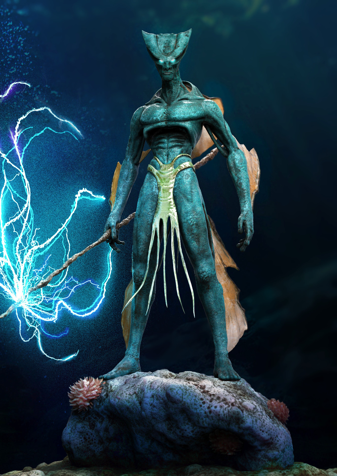 Chris J Knight - Artstation Competition Submission - Beneath the Waves.