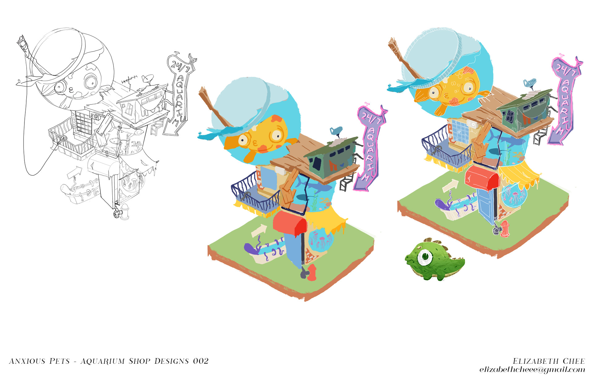 Elizabeth Chee - Anxious Pets Concept Work