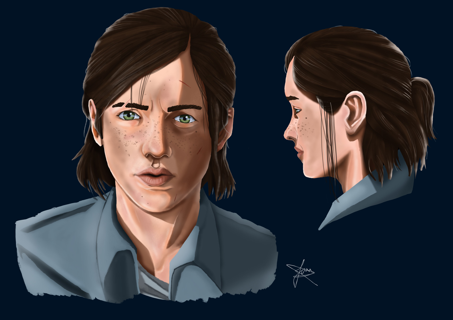 ArtStation - Ellie (The Last of Us Part II) - Study
